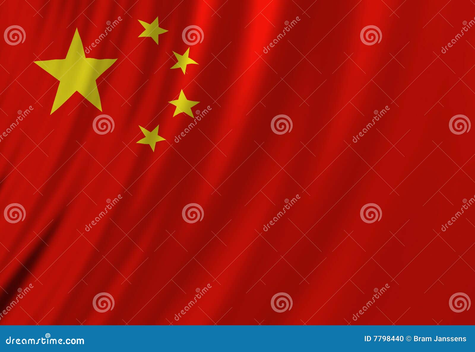 Chinese flag stock illustration. Illustration of national - 7798440