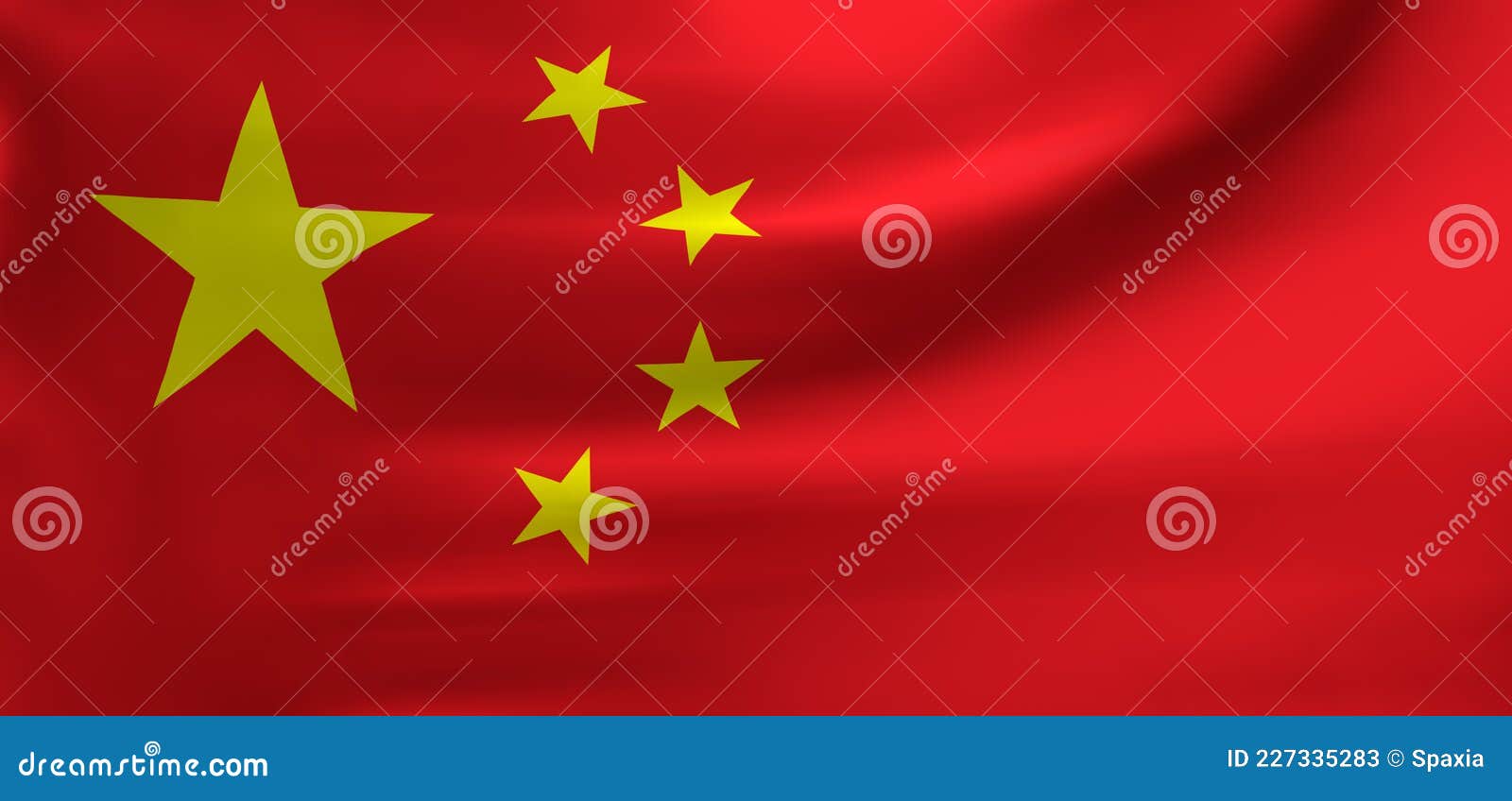 Chinese Flag Background. 3d Illustration Stock Illustration ...