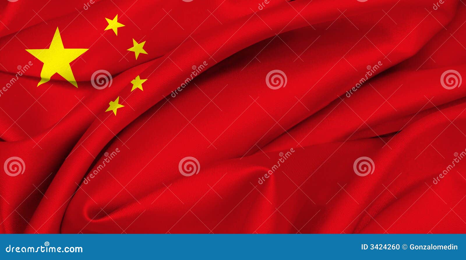 Chinese Flag - China stock photo. Image of nation, illustrations - 3424260