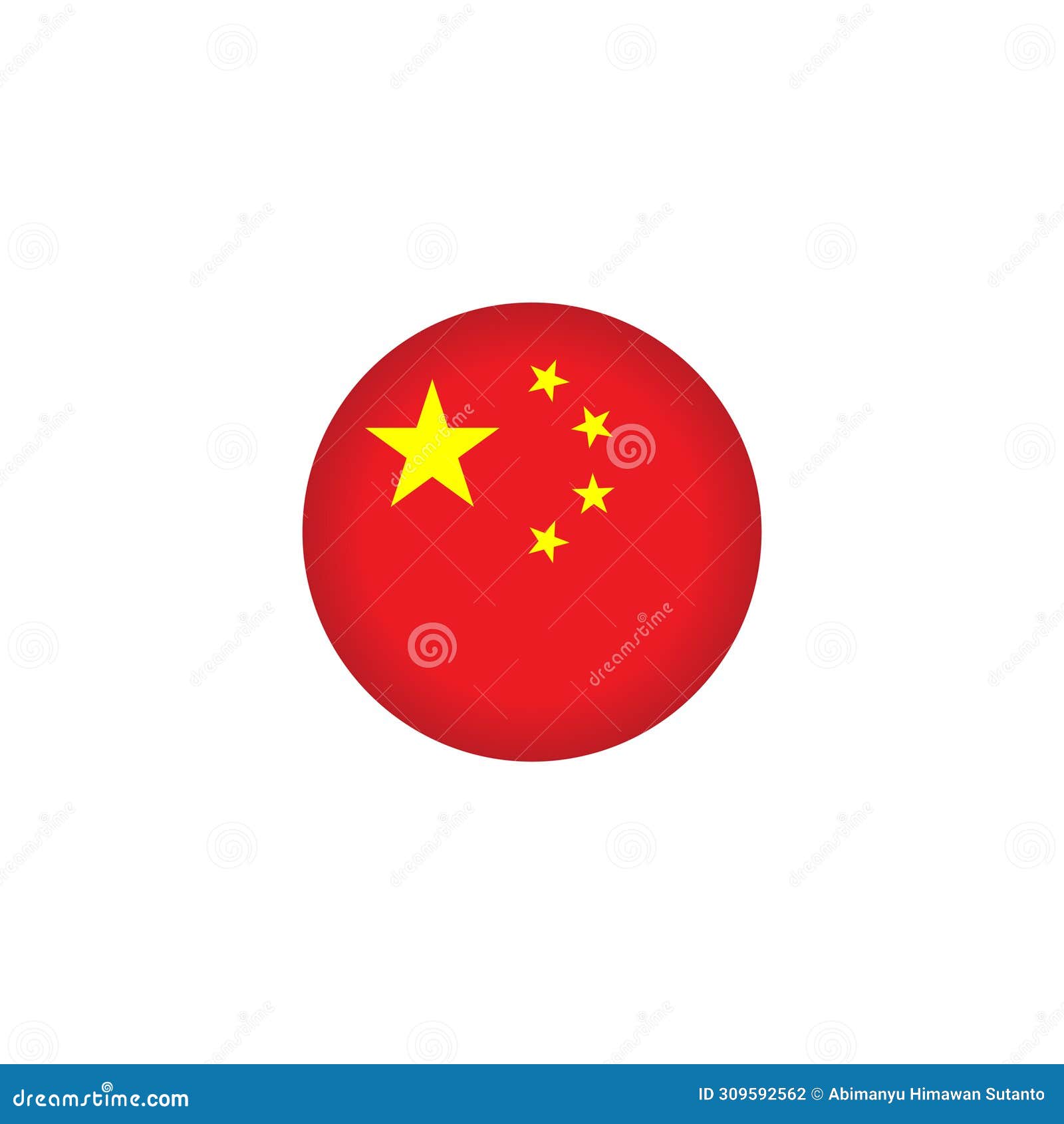 Chinese flag icon vector stock vector. Illustration of collection ...