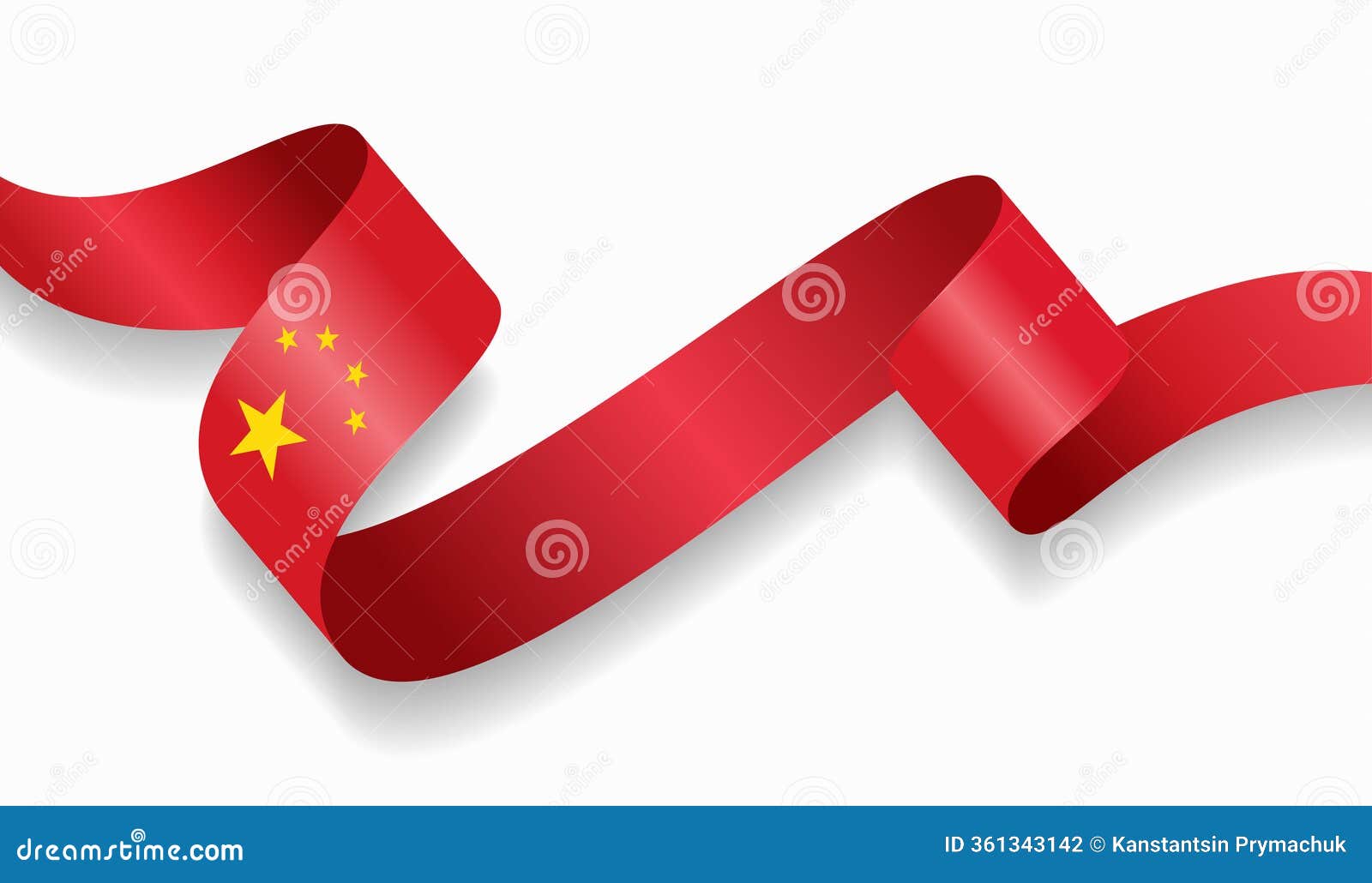 Chinese Flag Wavy Abstract Background. Vector Illustration. Stock ...