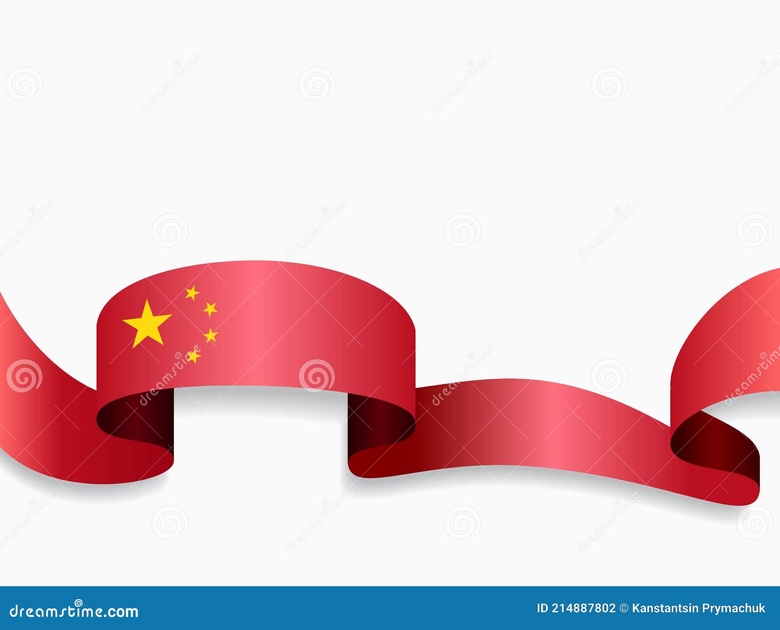 Chinese Flag Wavy Abstract Background. Vector Illustration. Stock ...