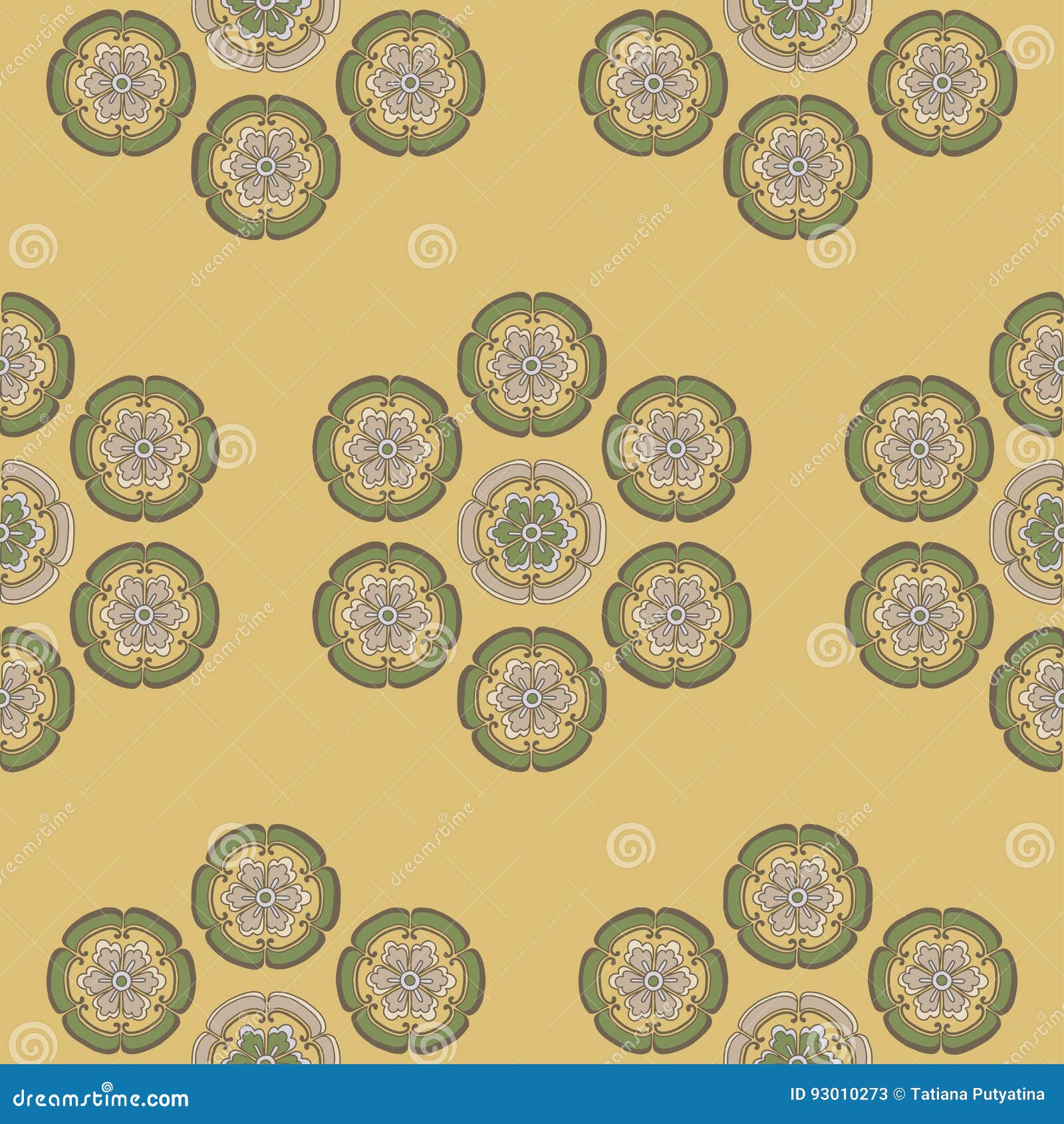 Chinese Flower Pattern Color Stock Vector - Illustration of design ...