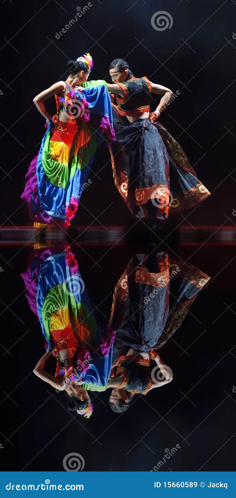 Chinese Folk Dance : Taste of Yi Village Editorial Stock Image - Image ...