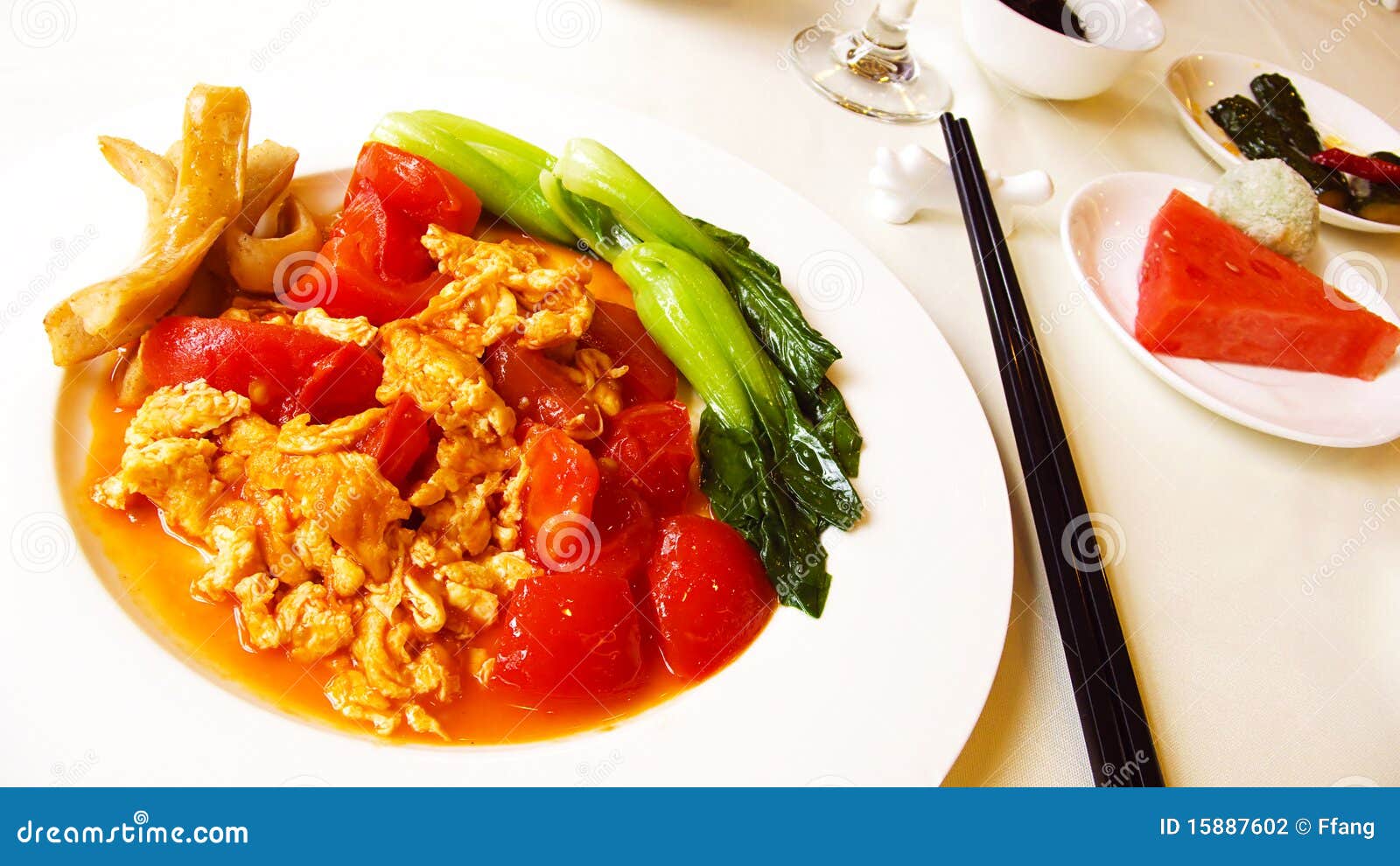 Chinese food stock photo. Image of hungry, green, food - 15887602