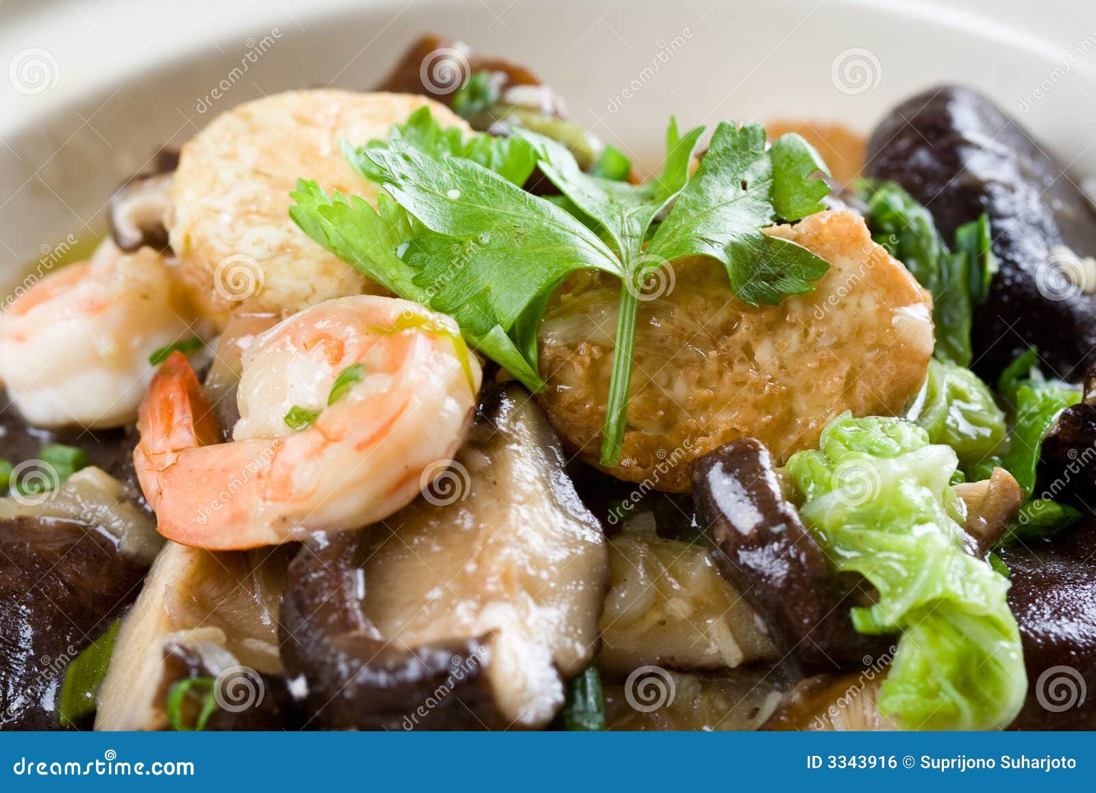 Chinese food stock photo. Image of macro, mushroom, gourmet - 3343916