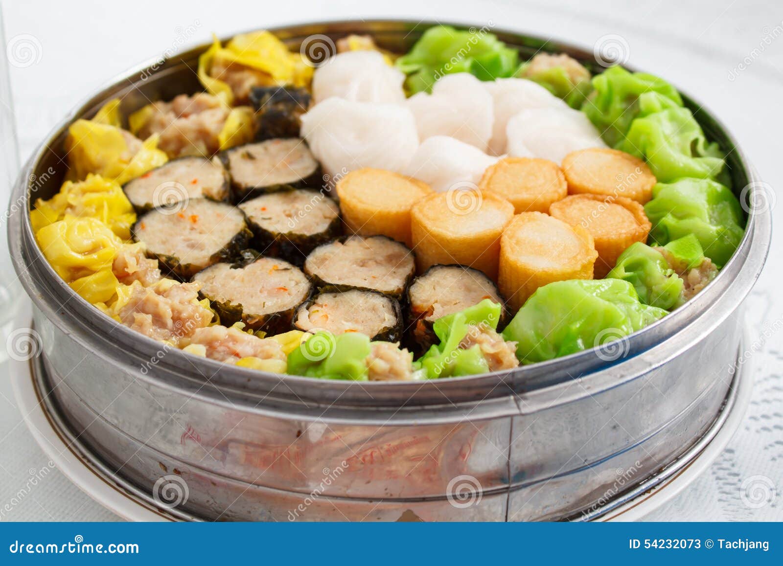 Chinese Food Appetizer, Mixed Dim Sum. Stock Image - Image of pork ...