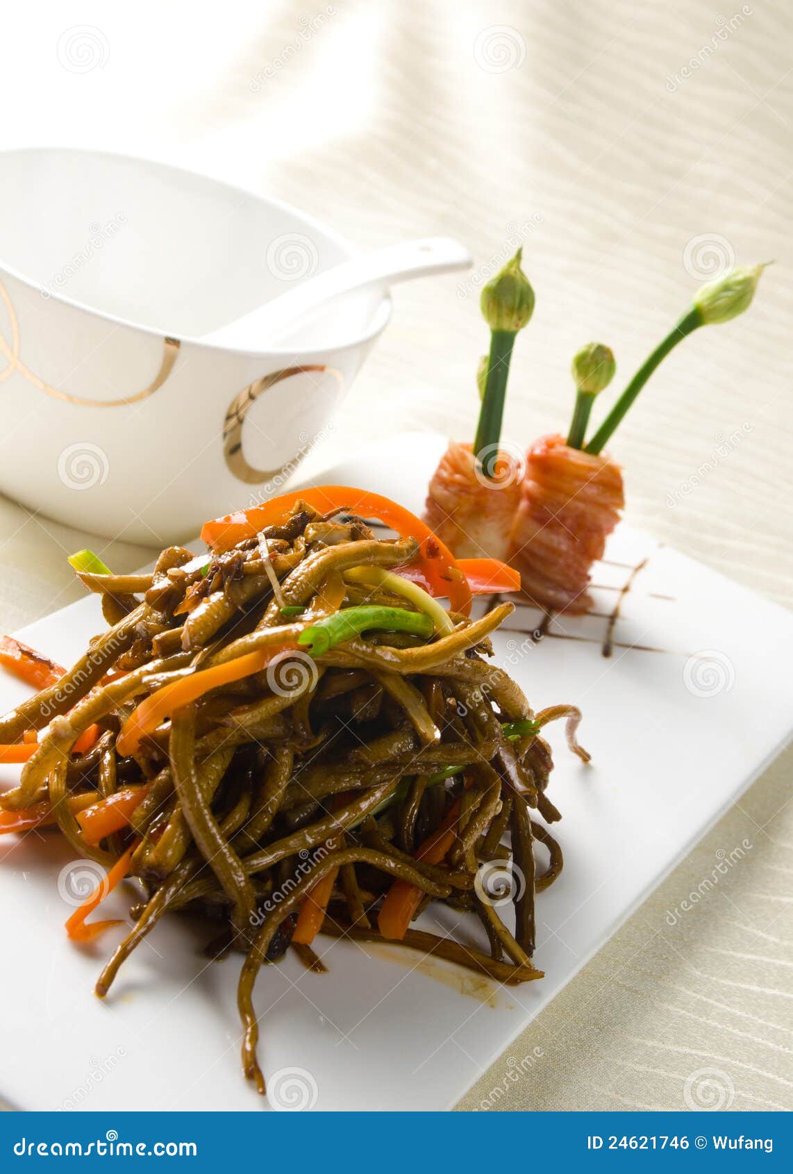 Chinese food braised eel stock photo. Image of dish, chinese - 24621746