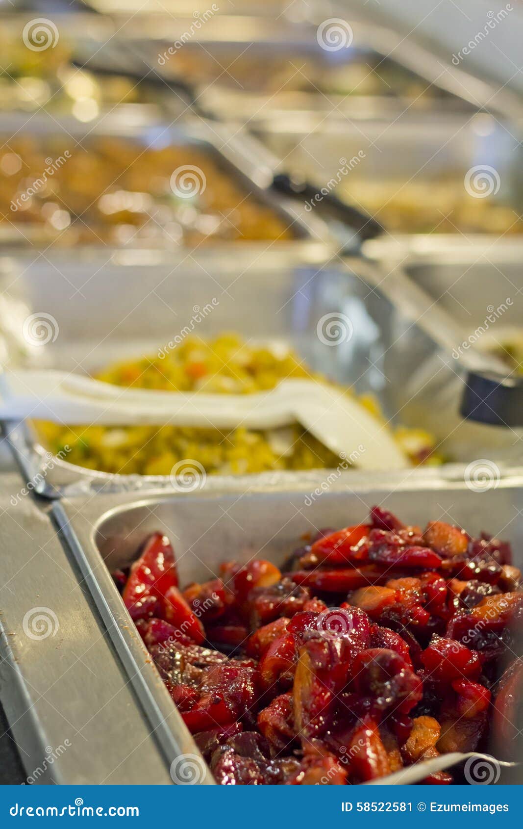 Chinese Food Buffet Tray stock image. Image of meal, smorgasbord - 58522581