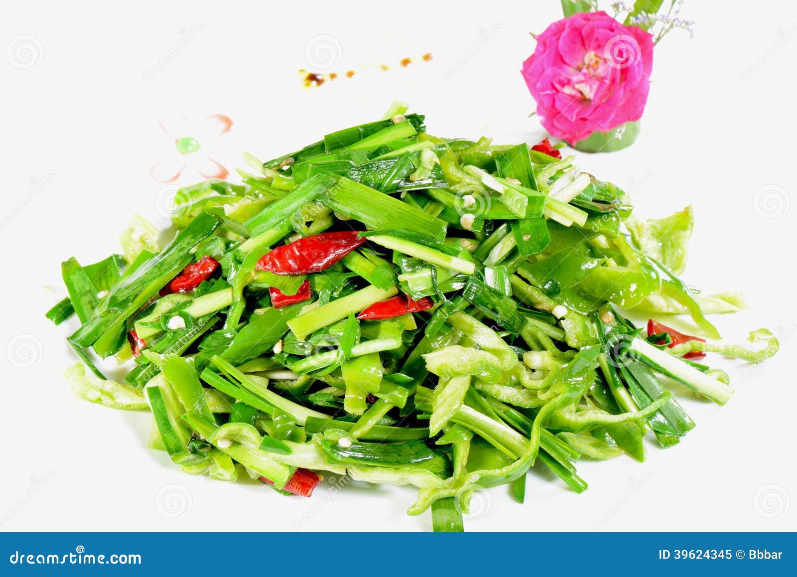 Chinese Food: Fried Leek Vegetable Stock Image - Image of recipe ...