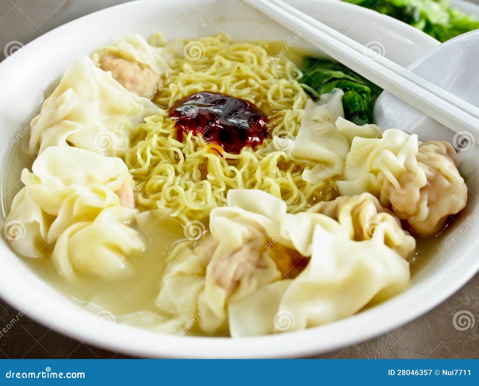 Chinese Food, Wonton Noodle 1 Stock Image - Image of gourmet, noodle ...