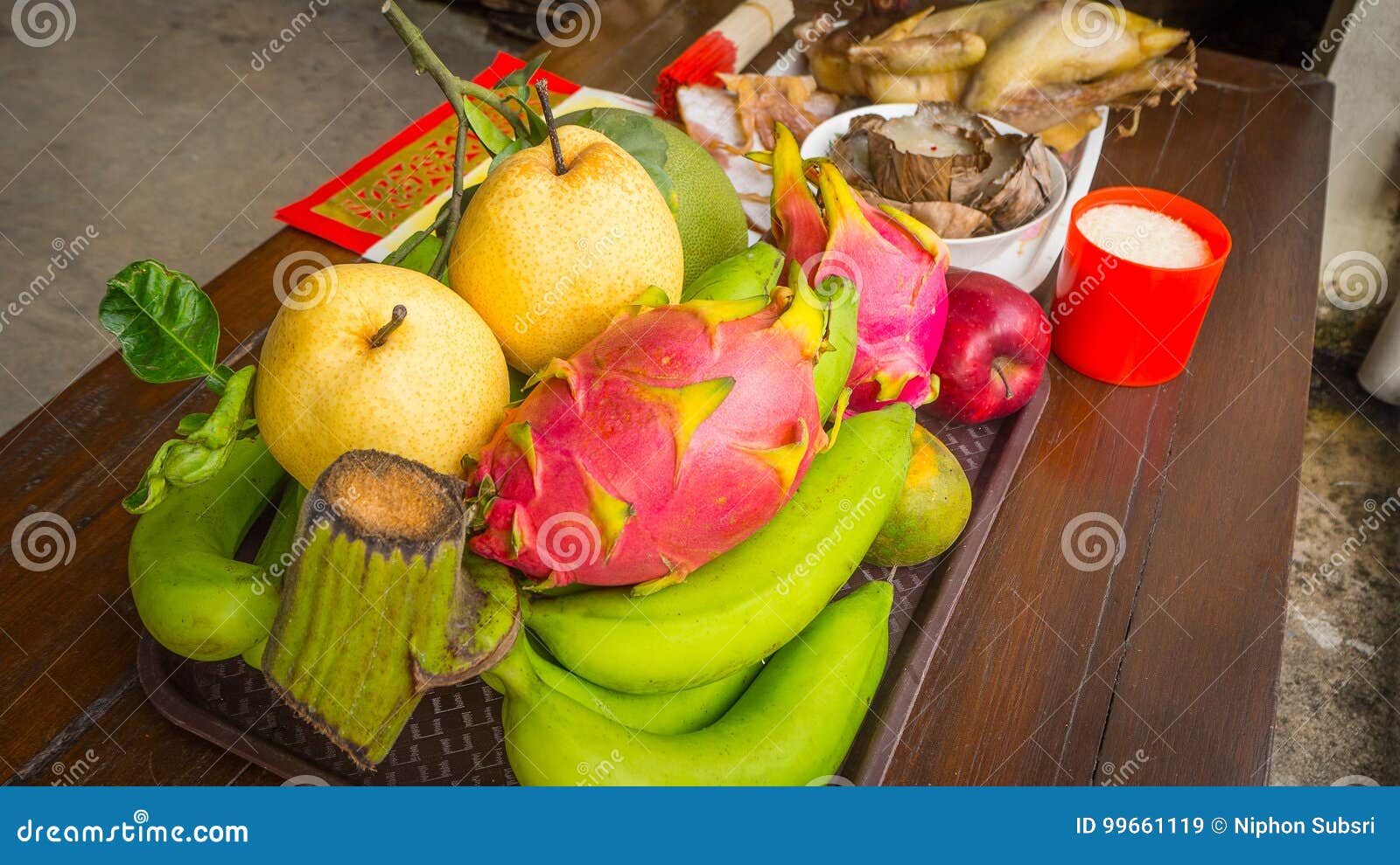 The Chinese Food in Worship Day Image Stock Image - Image of faith ...