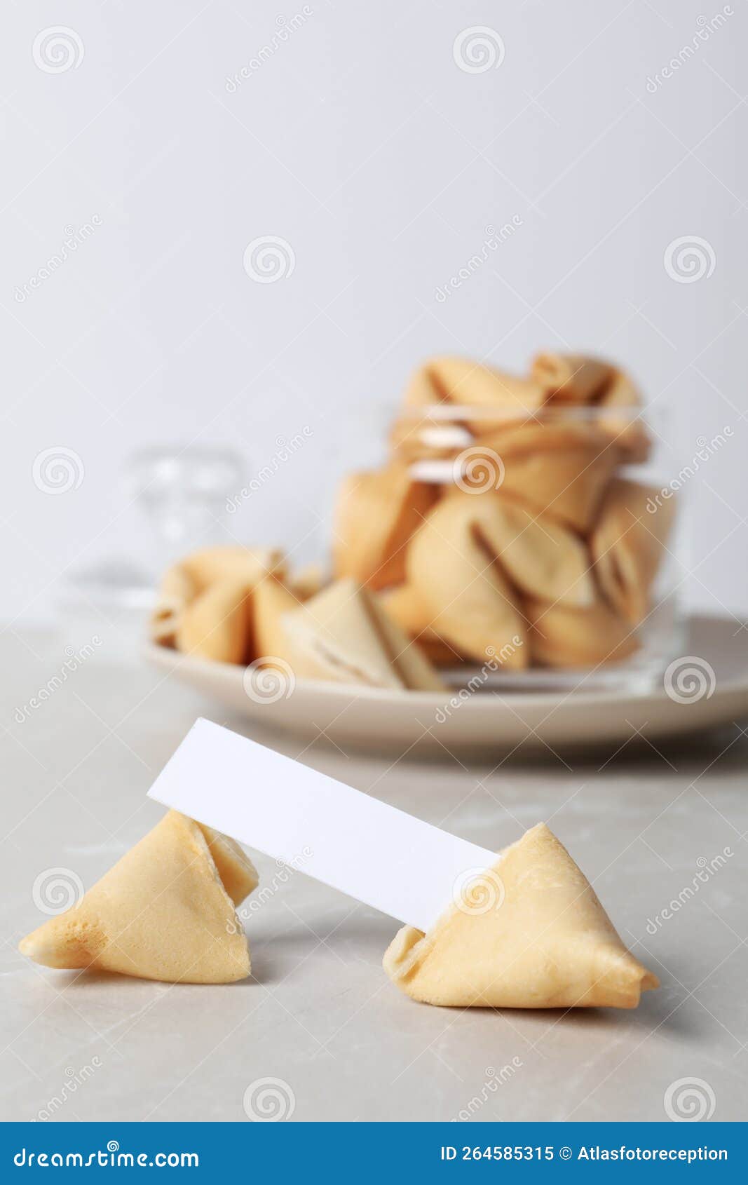 Chinese Fortune Cookies with Prediction Words, Space for Text Stock ...