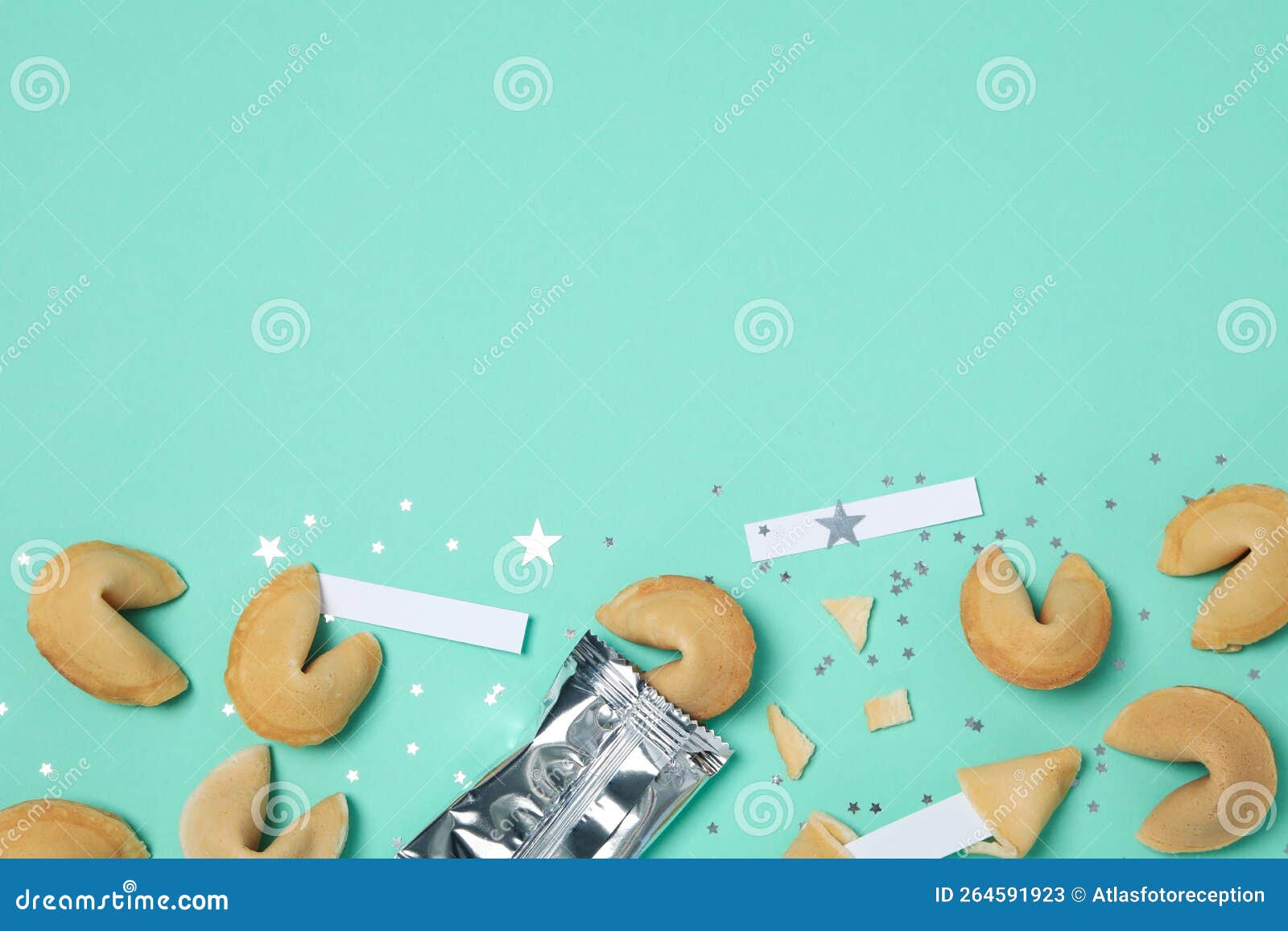 Chinese Fortune Cookies with Prediction Words, Space for Text Stock ...