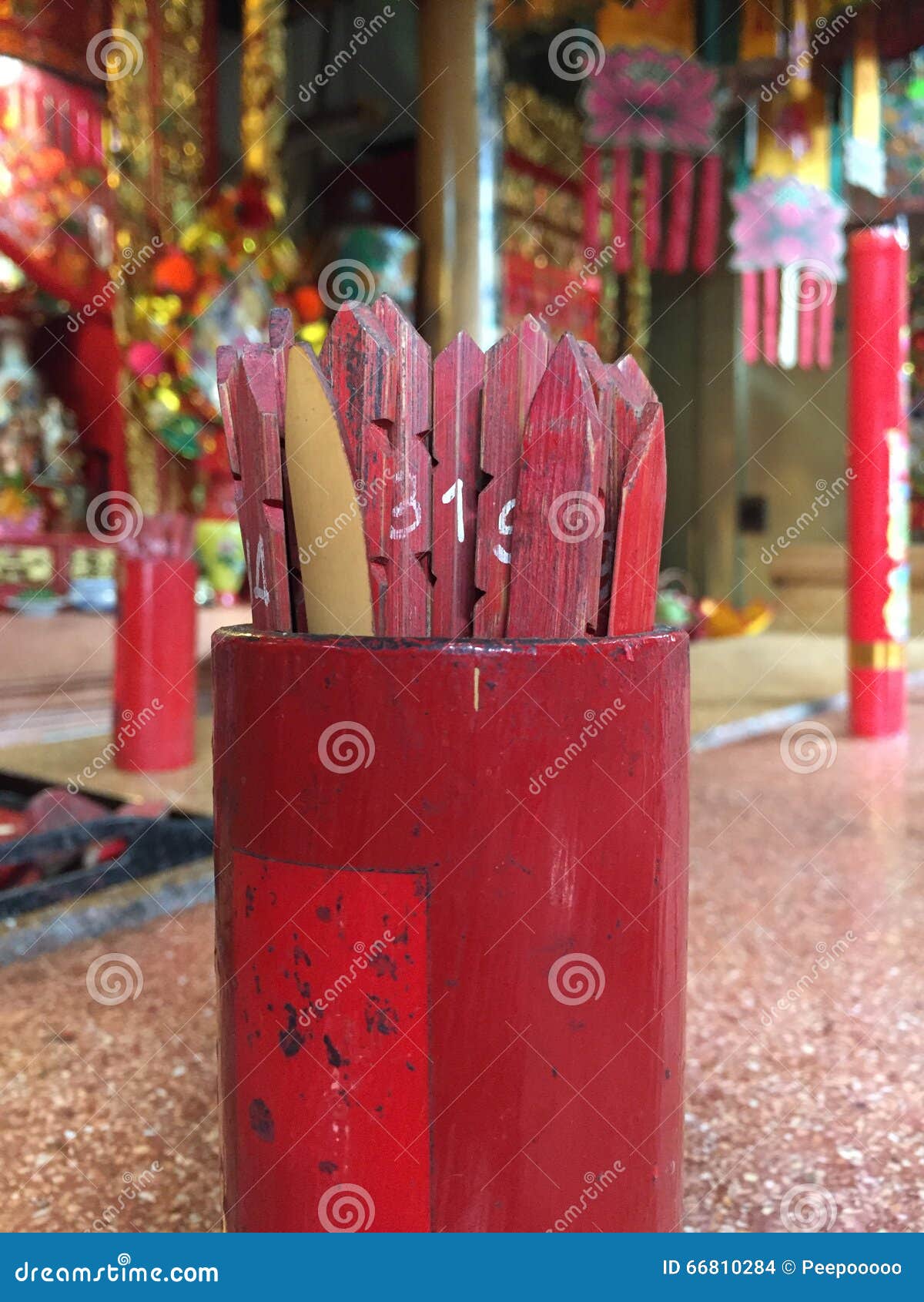 Chinese fortune sticks stock photo. Image of holy, religious - 66810284