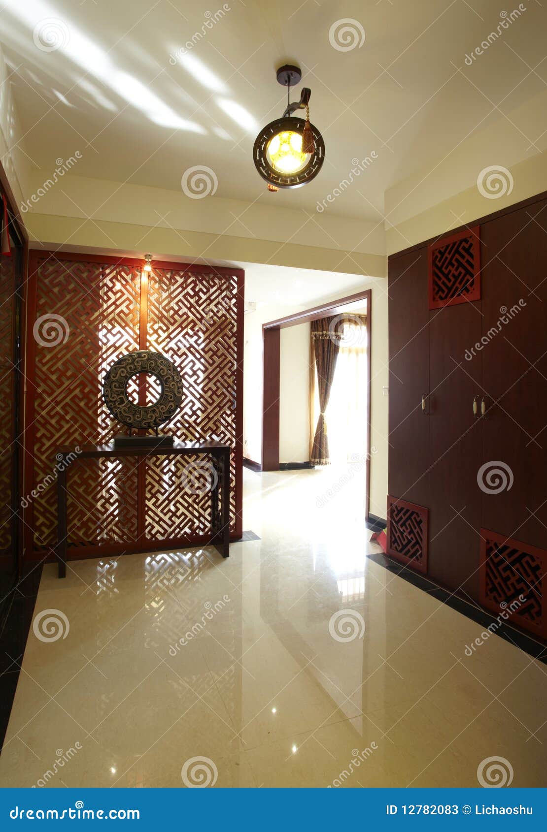 Chinese Foyer stock image. Image of rosewood, timber - 12782083
