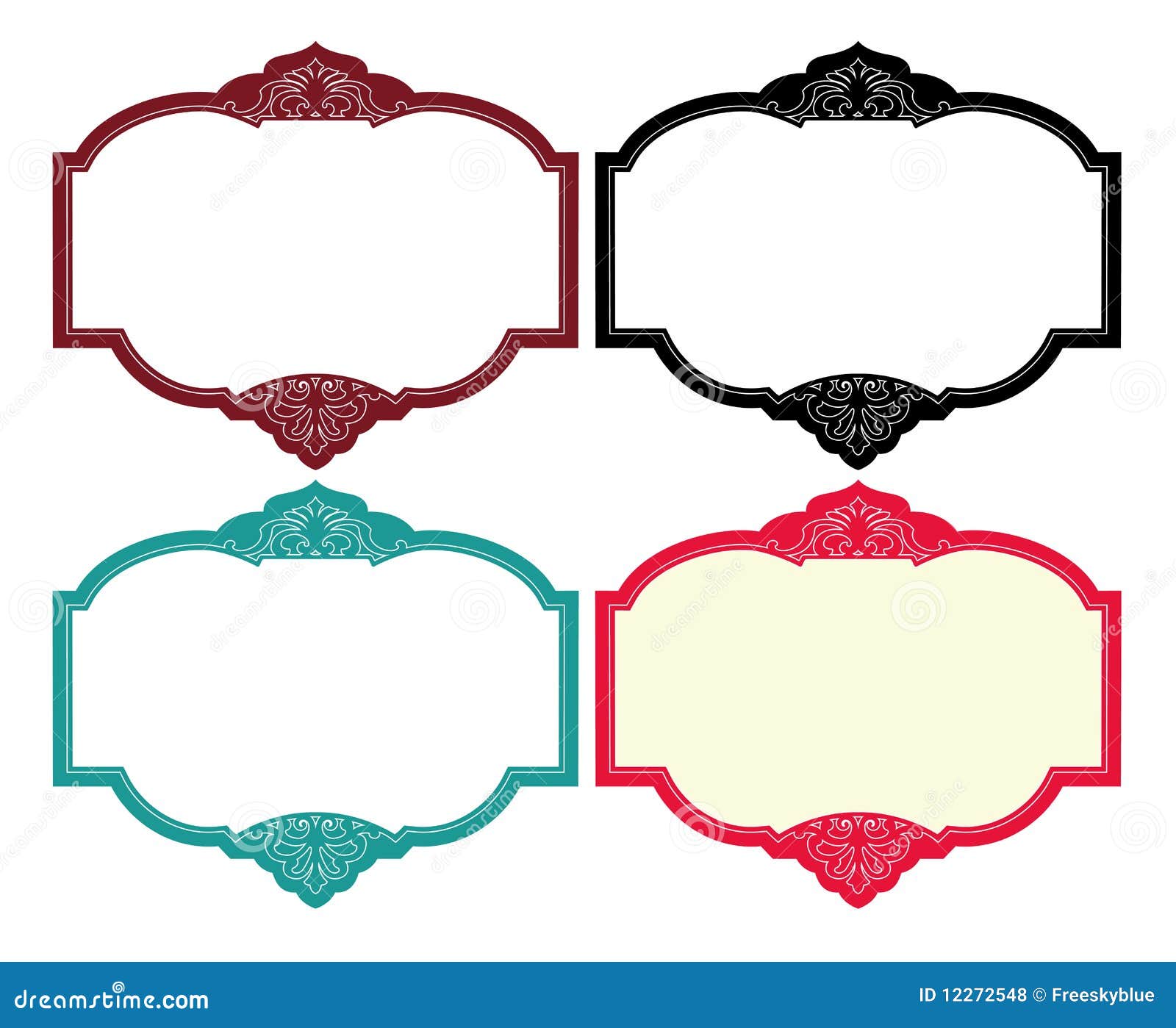 Chinese frame stock illustration. Illustration of bloom - 12272548