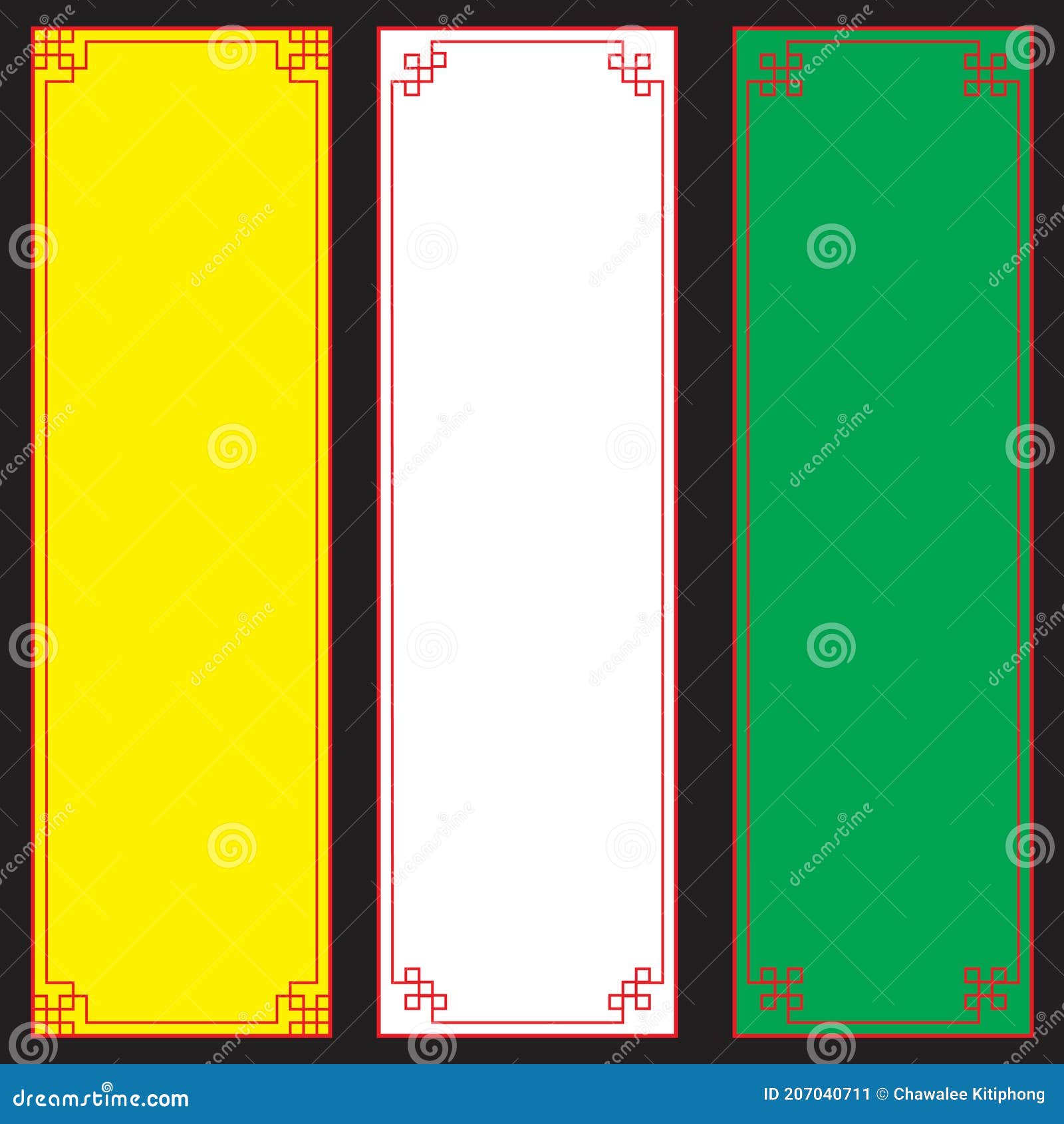 Chinese Frame Background Verical Line Stock Vector - Illustration of ...