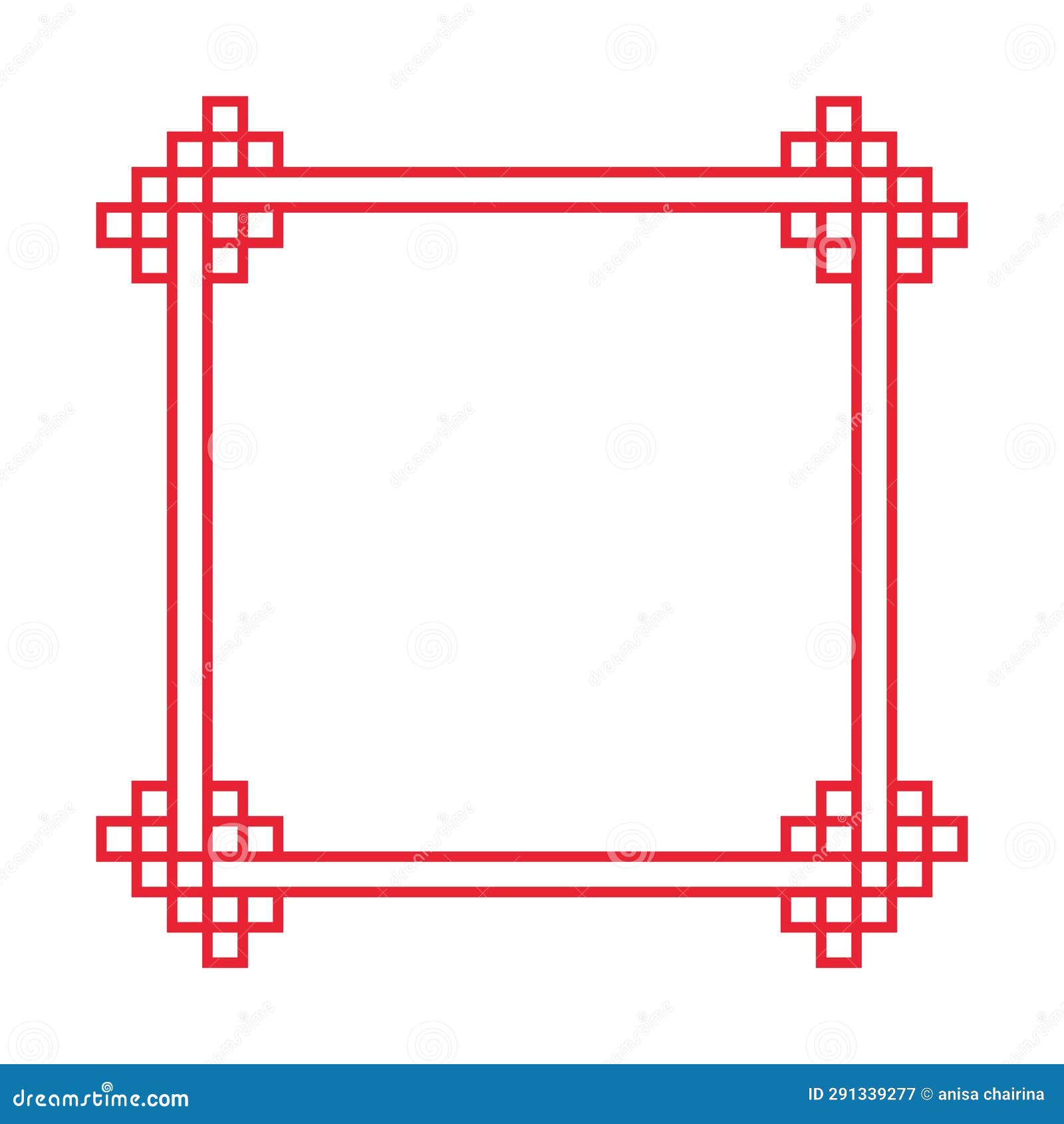 Chinese Frame Element Vector Design Stock Vector - Illustration of ...