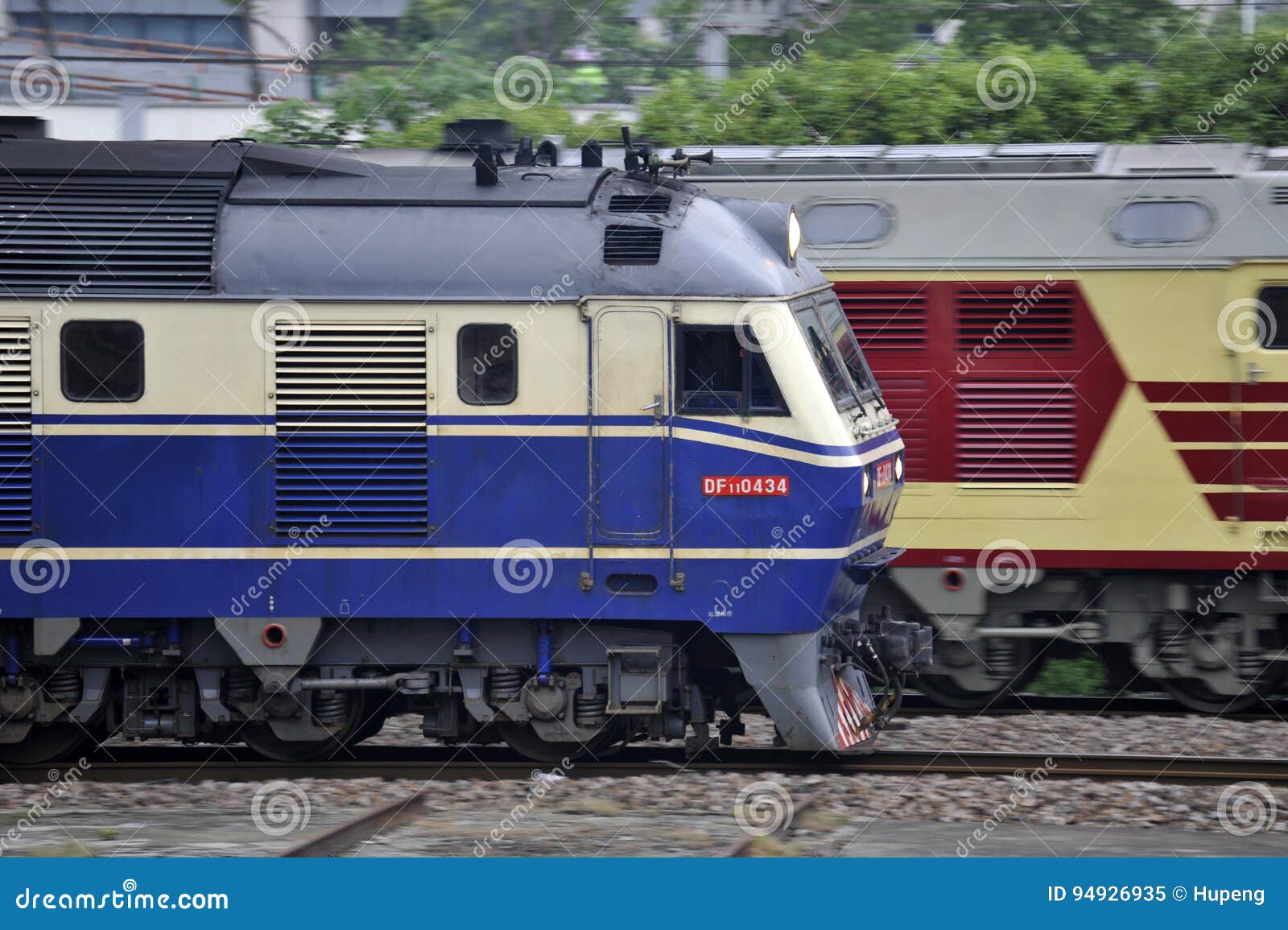 Chinese Freight train editorial image. Image of express - 94926935