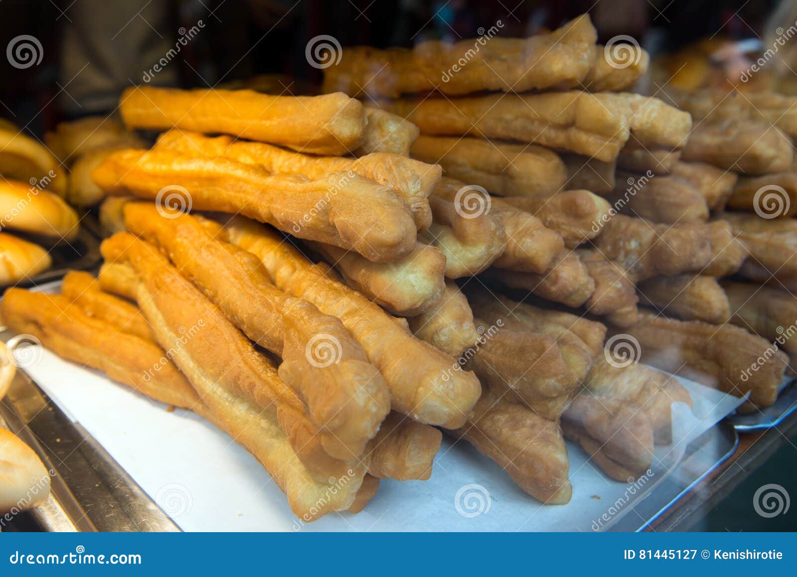 Chinese Fried Bread Stick or You Tiao Stock Image - Image of food, oily ...
