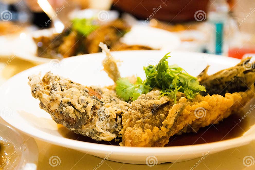 Chinese Fried Fish stock image. Image of delicacies, english - 94302249