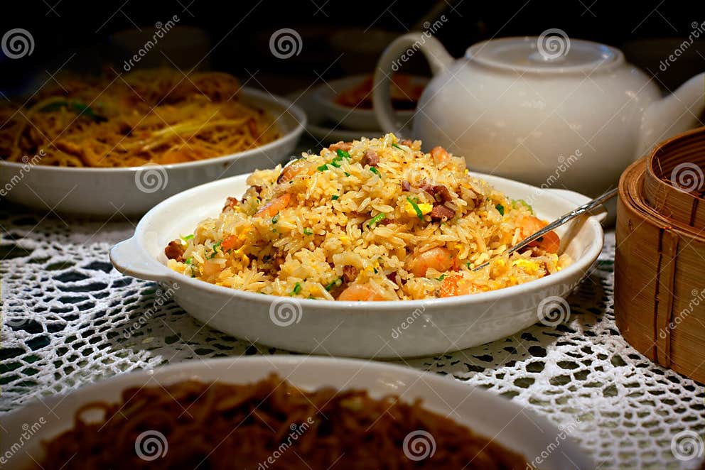 Chinese fried rice stock photo. Image of fried, served - 15599350
