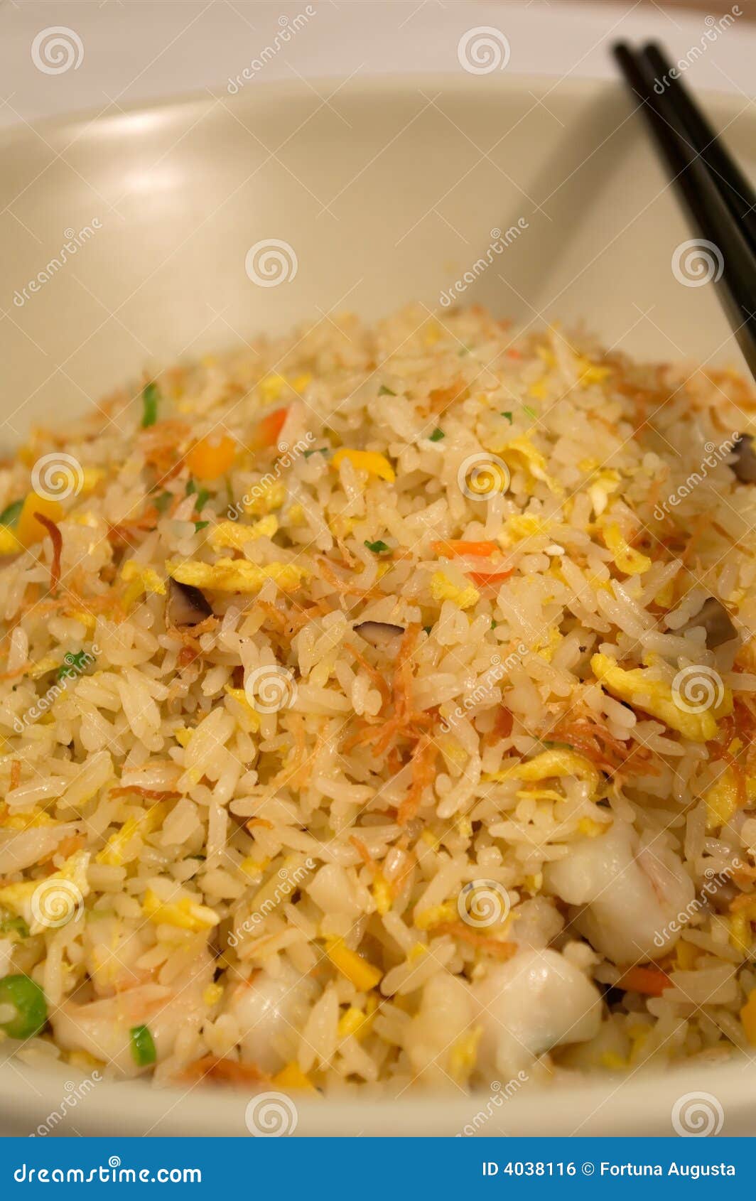 Chinese Fried Rice With Egg And Bbq Pork Char Siew And Luncheon Meat ...