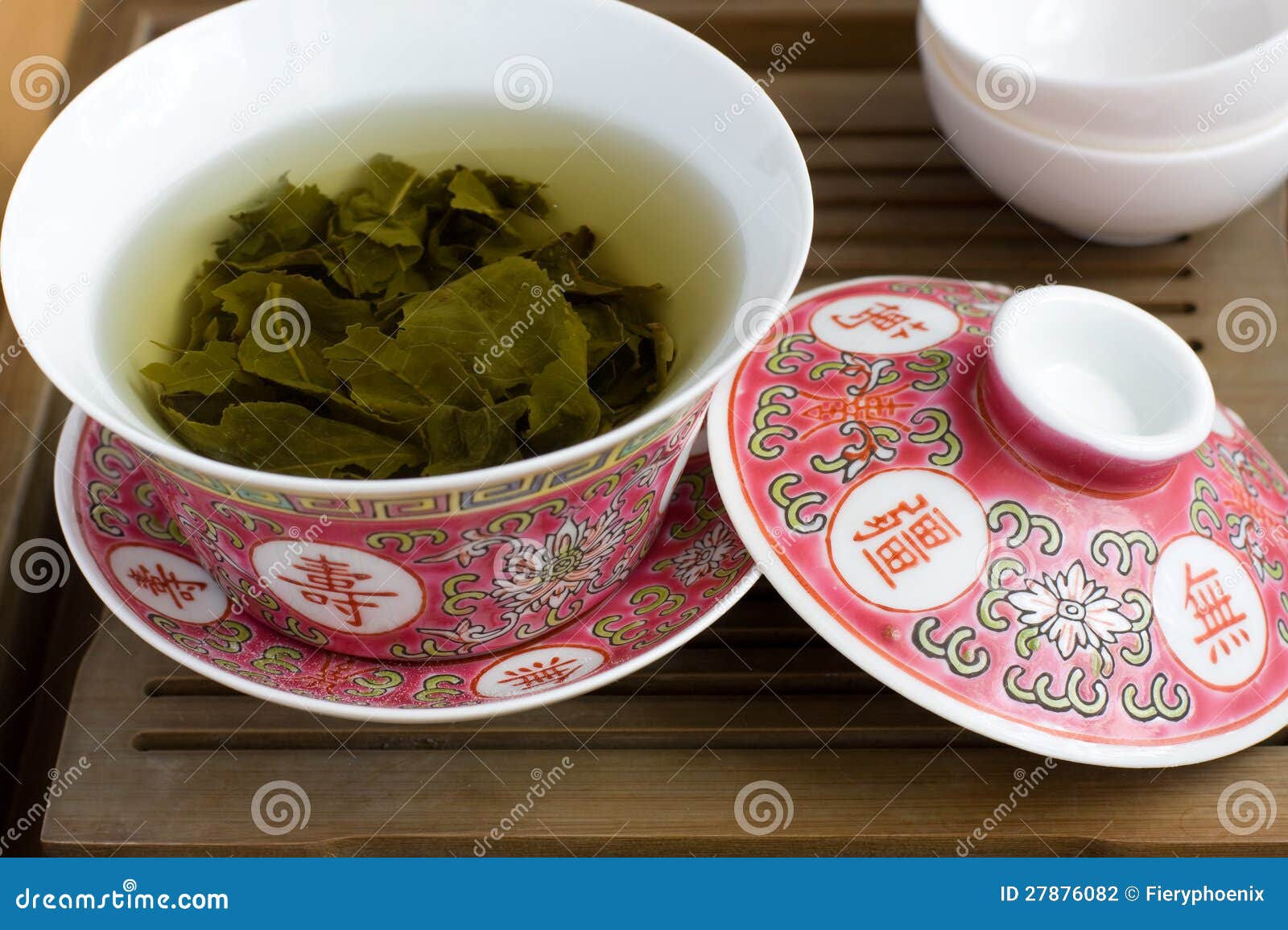 A Chinese Gaiwan with Tea on a Tea Table Stock Photo - Image of china ...