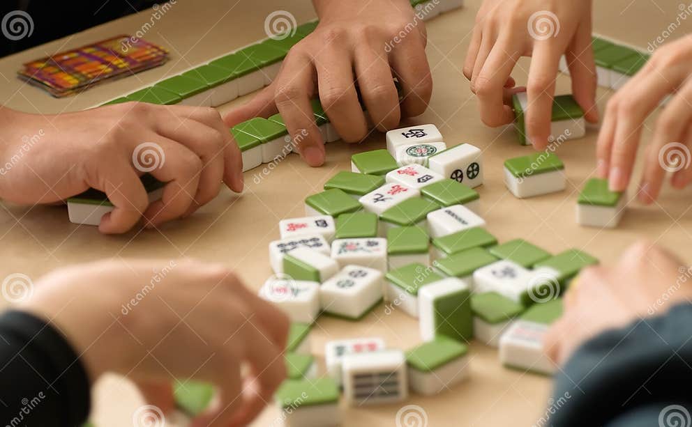 Chinese Gambling stock image. Image of ancient, jong - 13138387