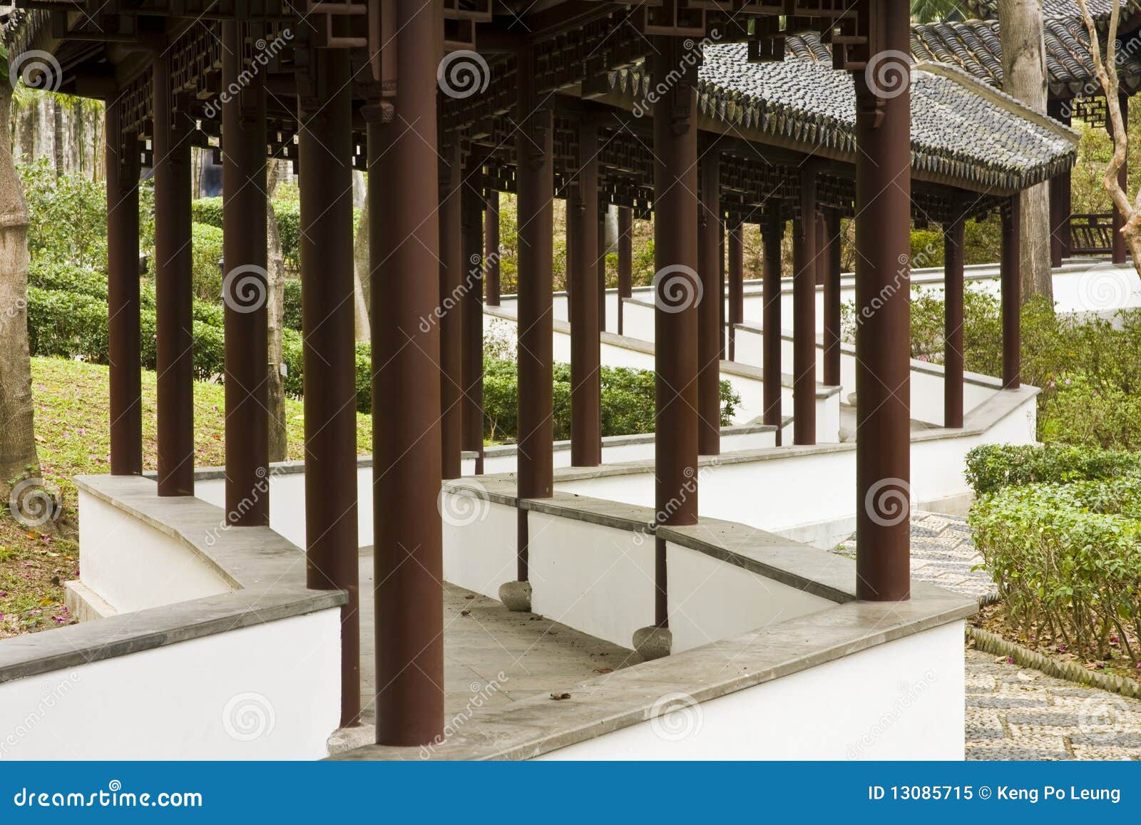 Chinese garden stock image. Image of rocks, water, gazebo - 13085715
