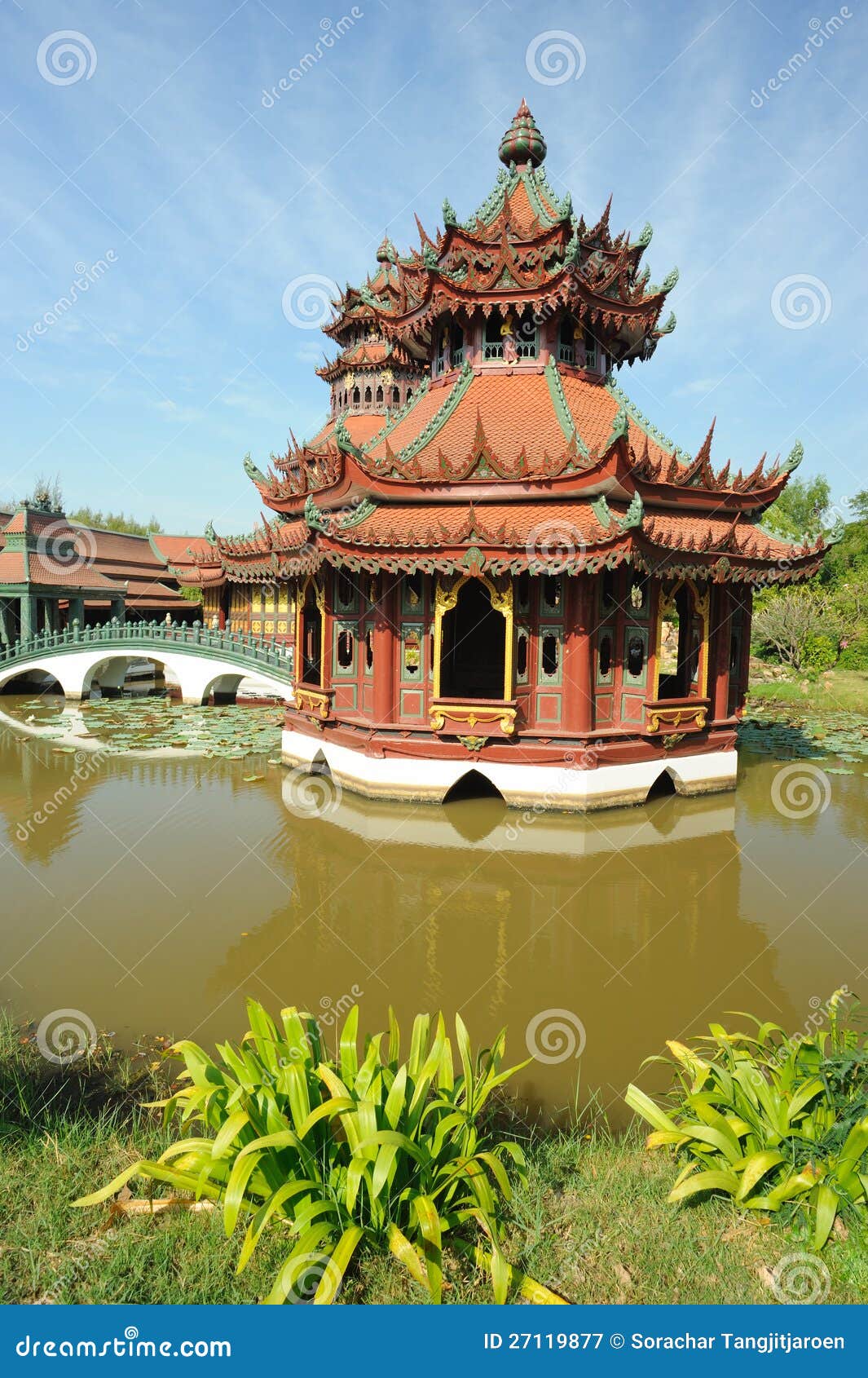 Chinese Garden Architecture. Stock Image - Image of architecture ...
