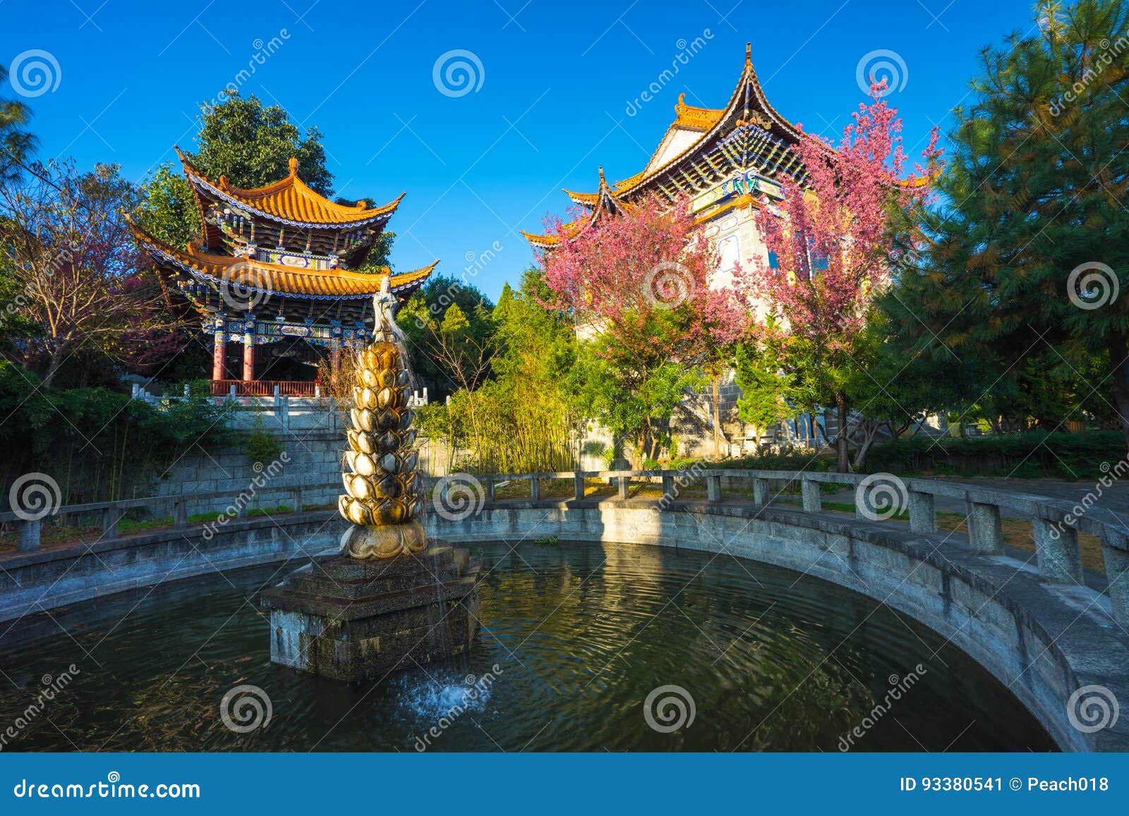 Chinese garden stock image. Image of landmark, chinese - 93380541
