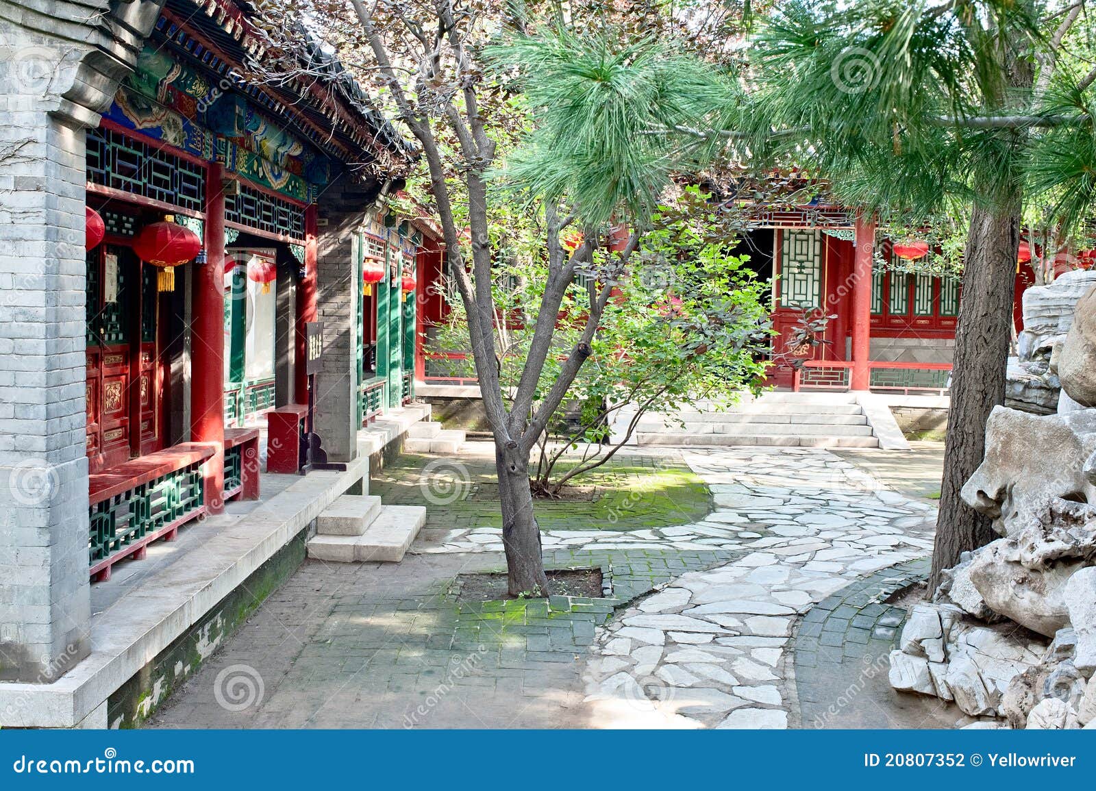 Chinese Garden - yard stock photo. Image of green, yard - 20807352