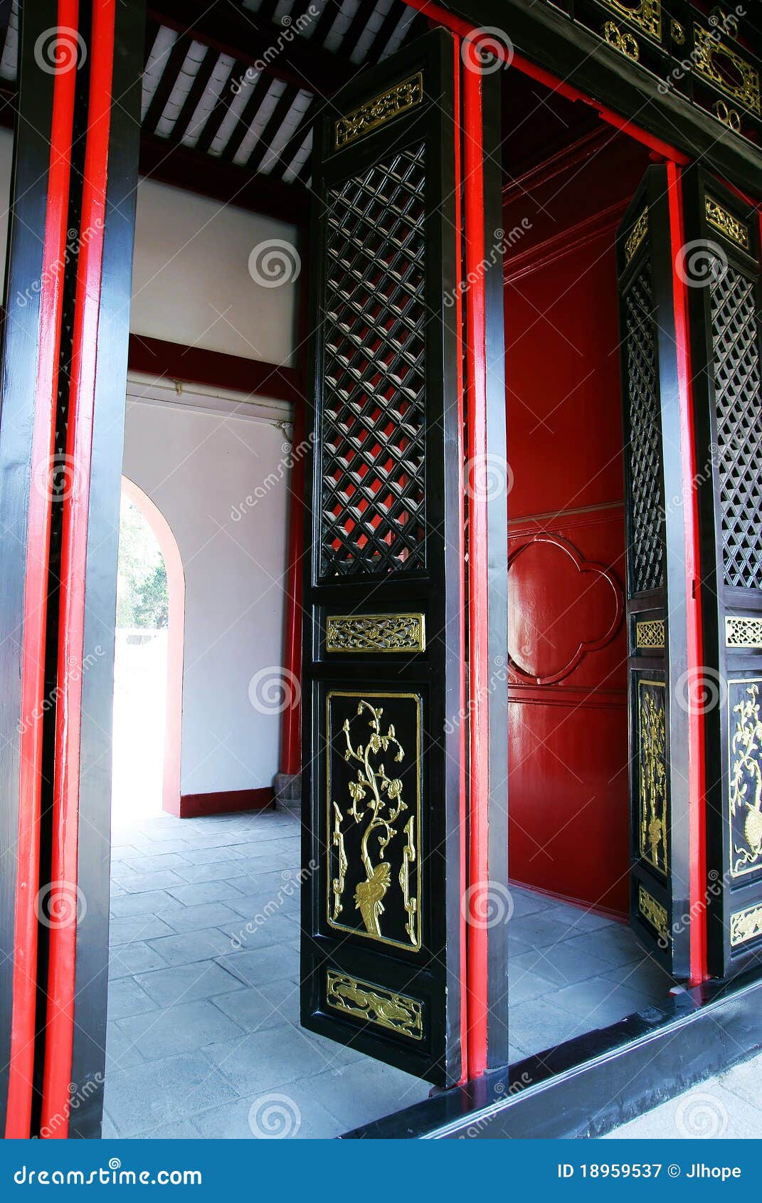 Chinese gate stock image. Image of golden, firework, entrance - 18959537