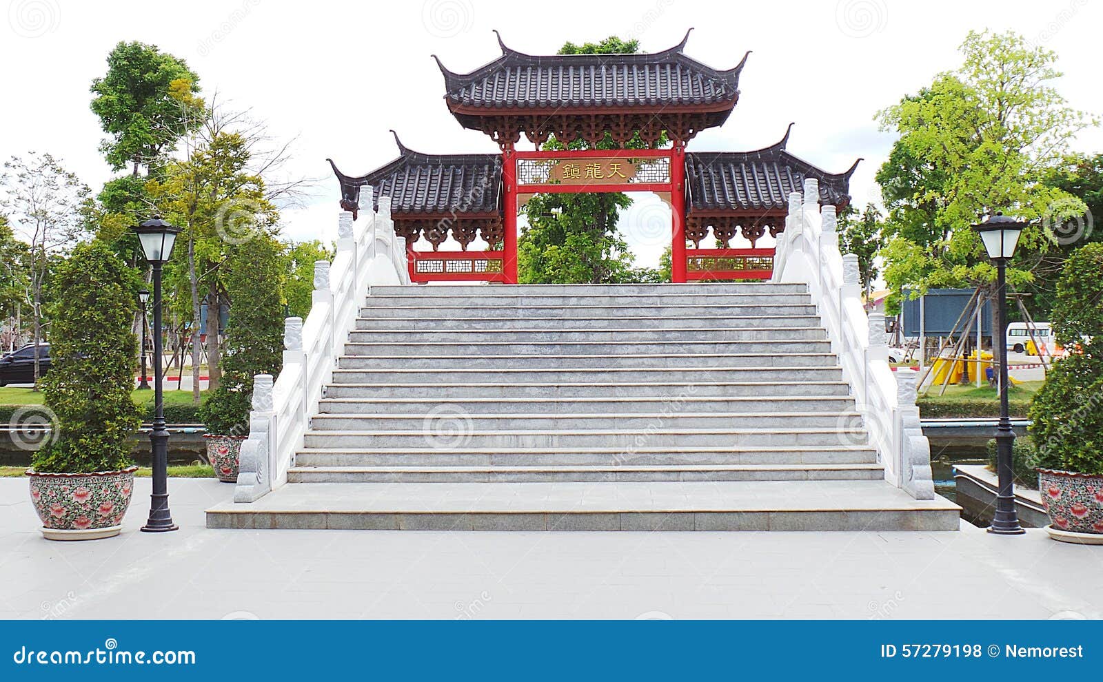 Chinese Gate editorial stock photo. Image of structure - 57279198