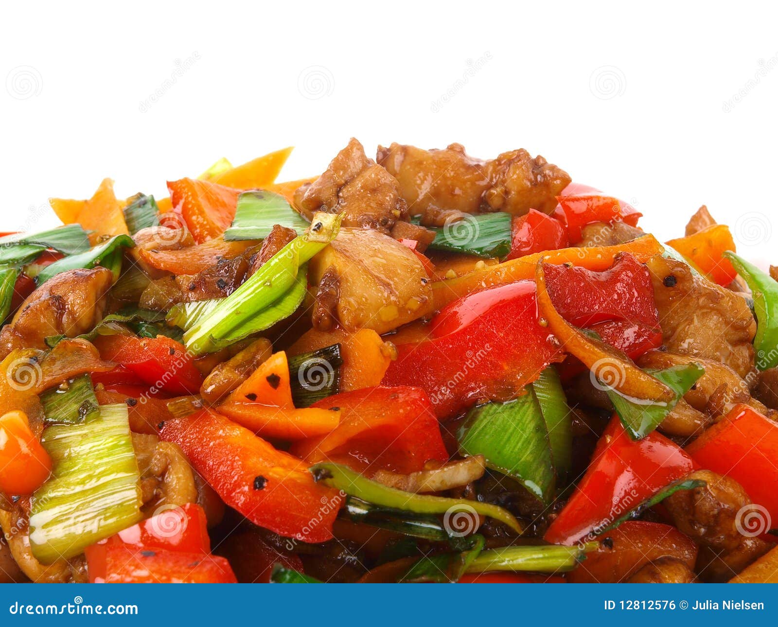 Chinese Gebraden Kip Met Groenten. Stock Foto - Image of heerlijk ...