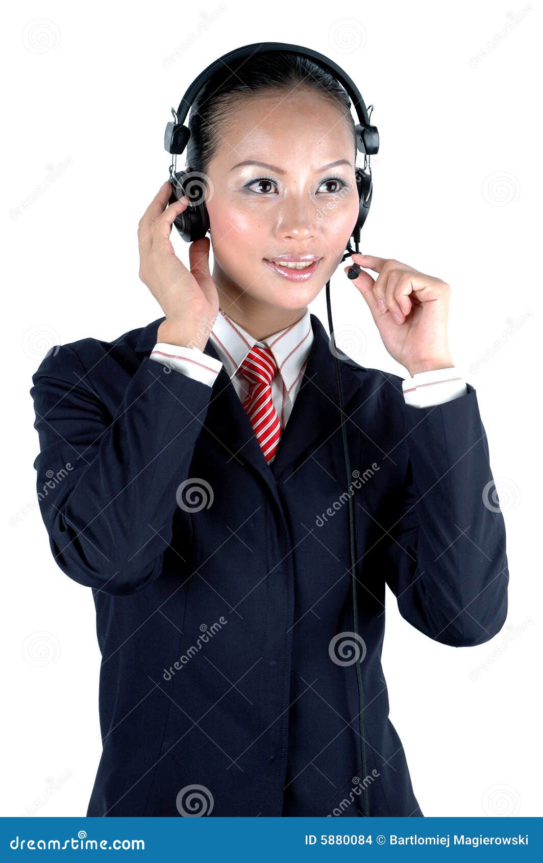 Chinese girl - call center stock photo. Image of female - 5880084
