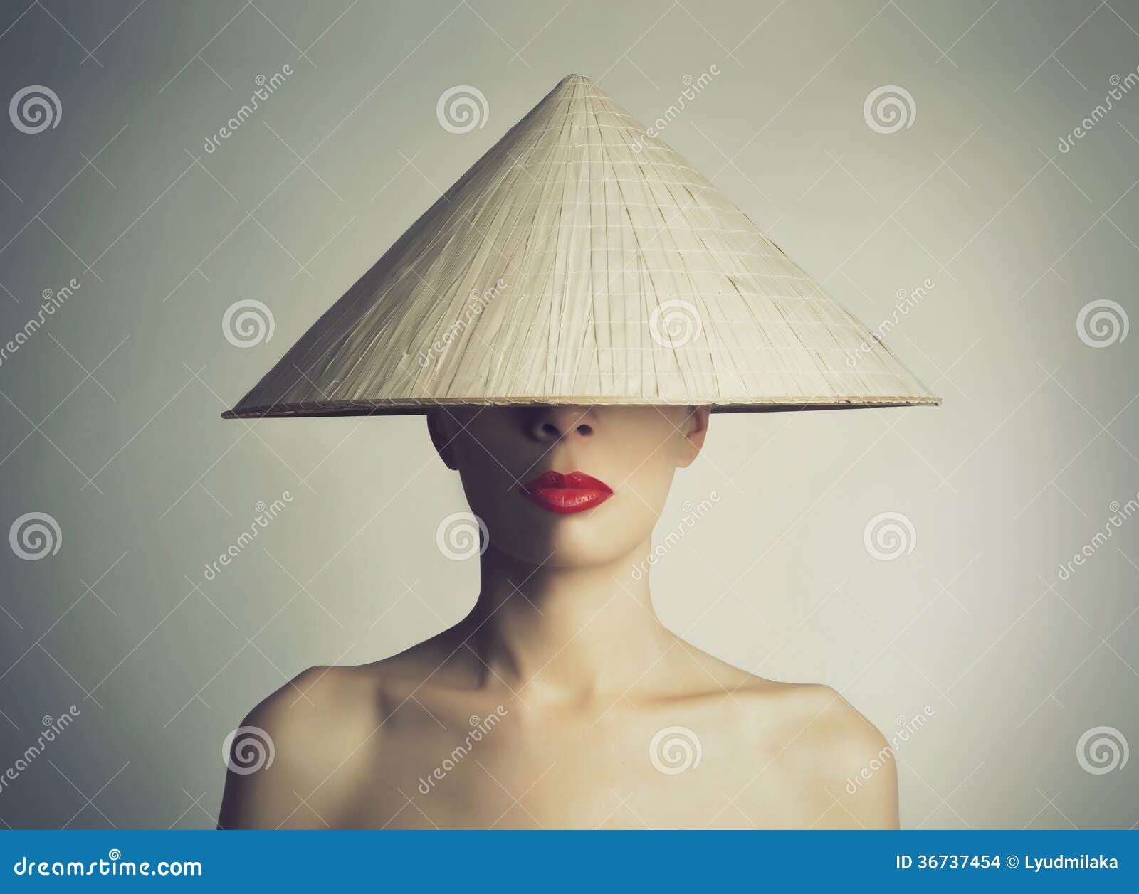 Chinese girl in the hat stock photo. Image of pleasant - 36737454