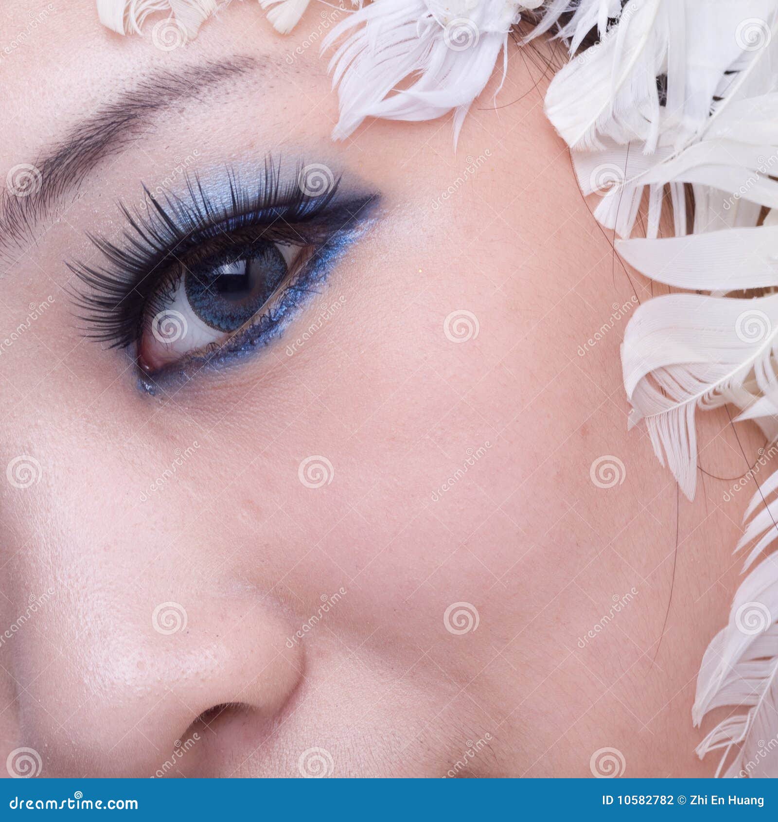 Chinese girl s eye stock photo. Image of female, makeup - 10582782