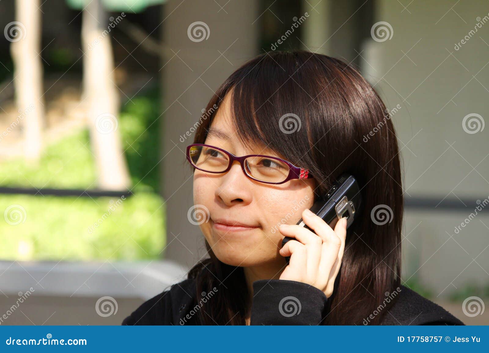 Chinese Girl Who is Talking in Phone Stock Image - Image of mobile ...