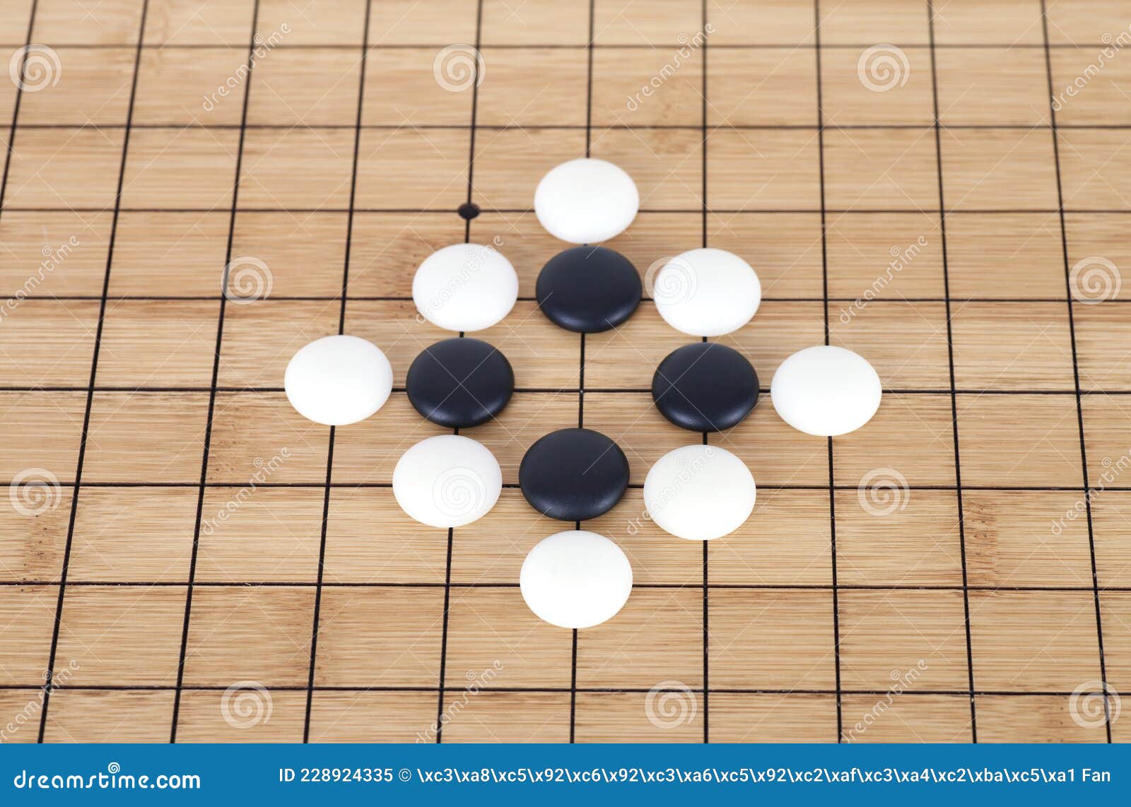 Chinese Go Game on table stock image. Image of steps - 228924335