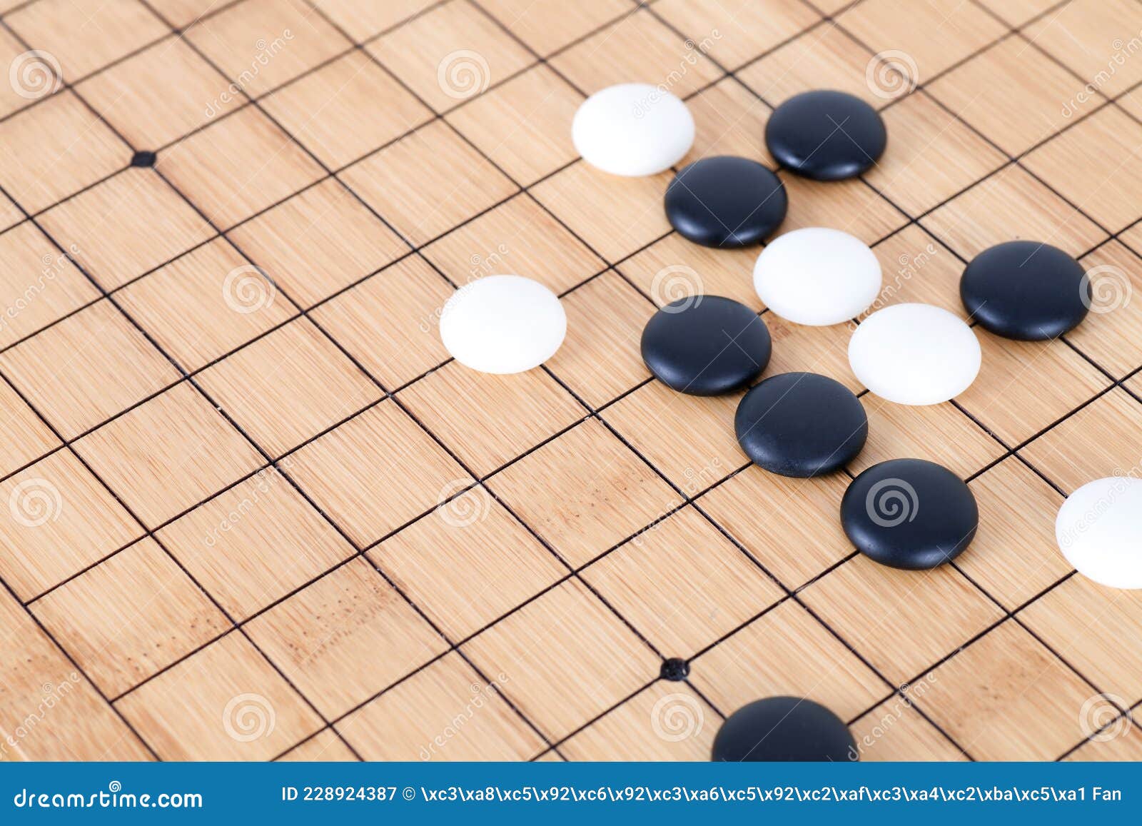 Chinese Go Game on table stock image. Image of china - 228924387