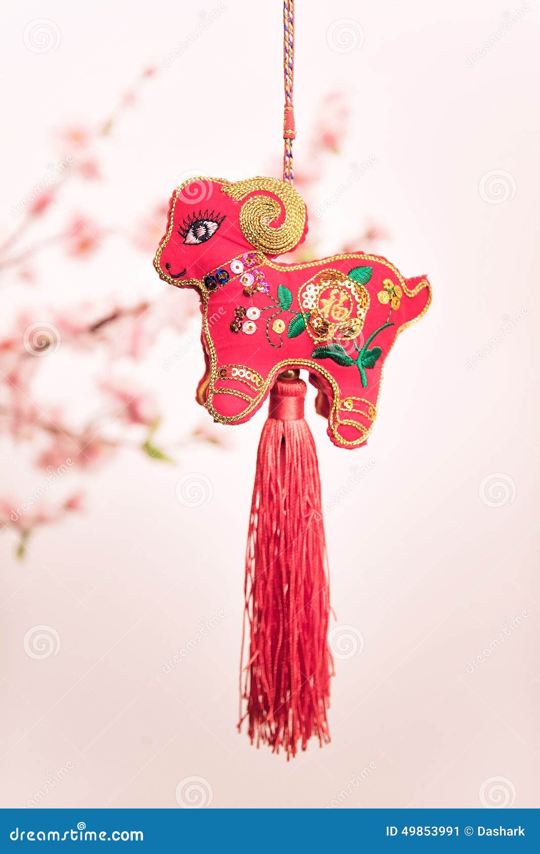 Chinese goat knot stock image. Image of happy, kanji - 49853991
