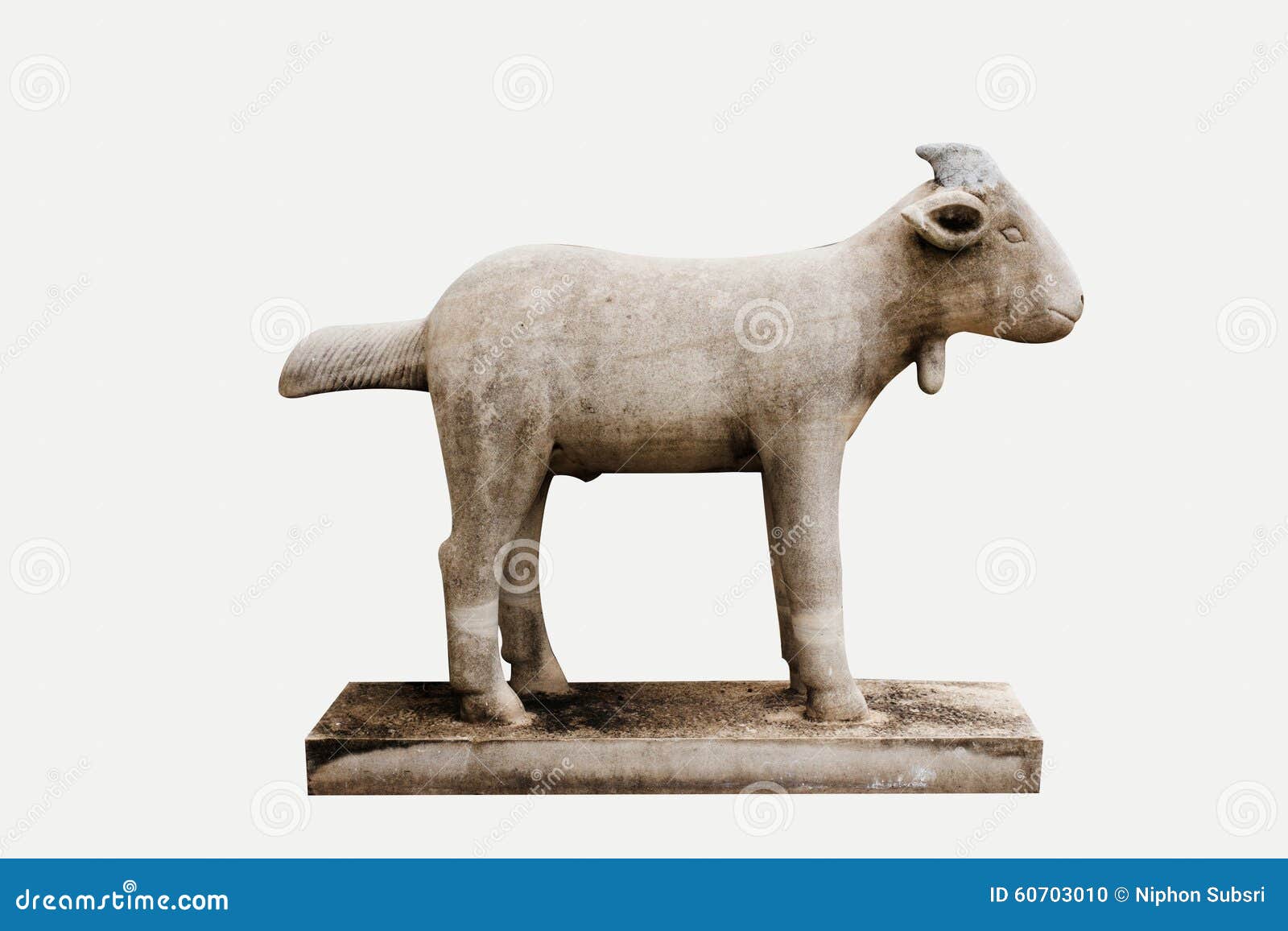 Goat On Stone Near Ibach, Black Forest, Germany Royalty-Free Stock ...
