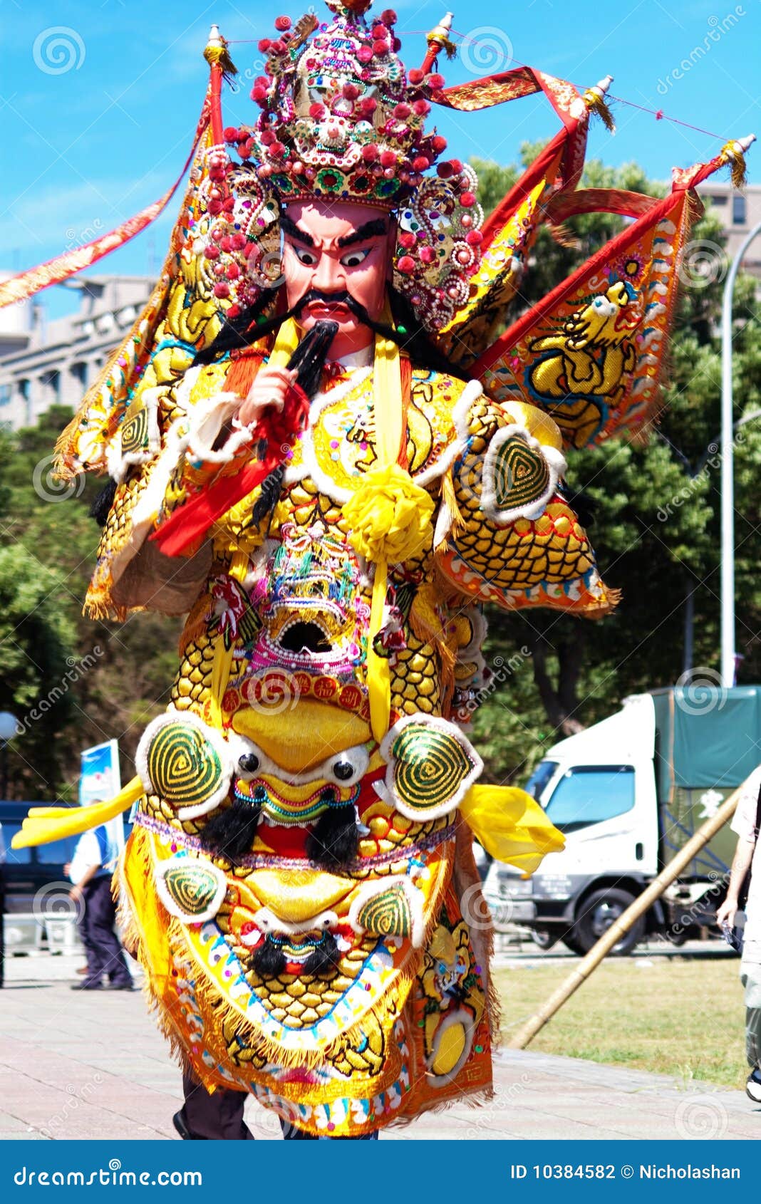 Chinese God stock photo. Image of dress, faces, kong - 10384582