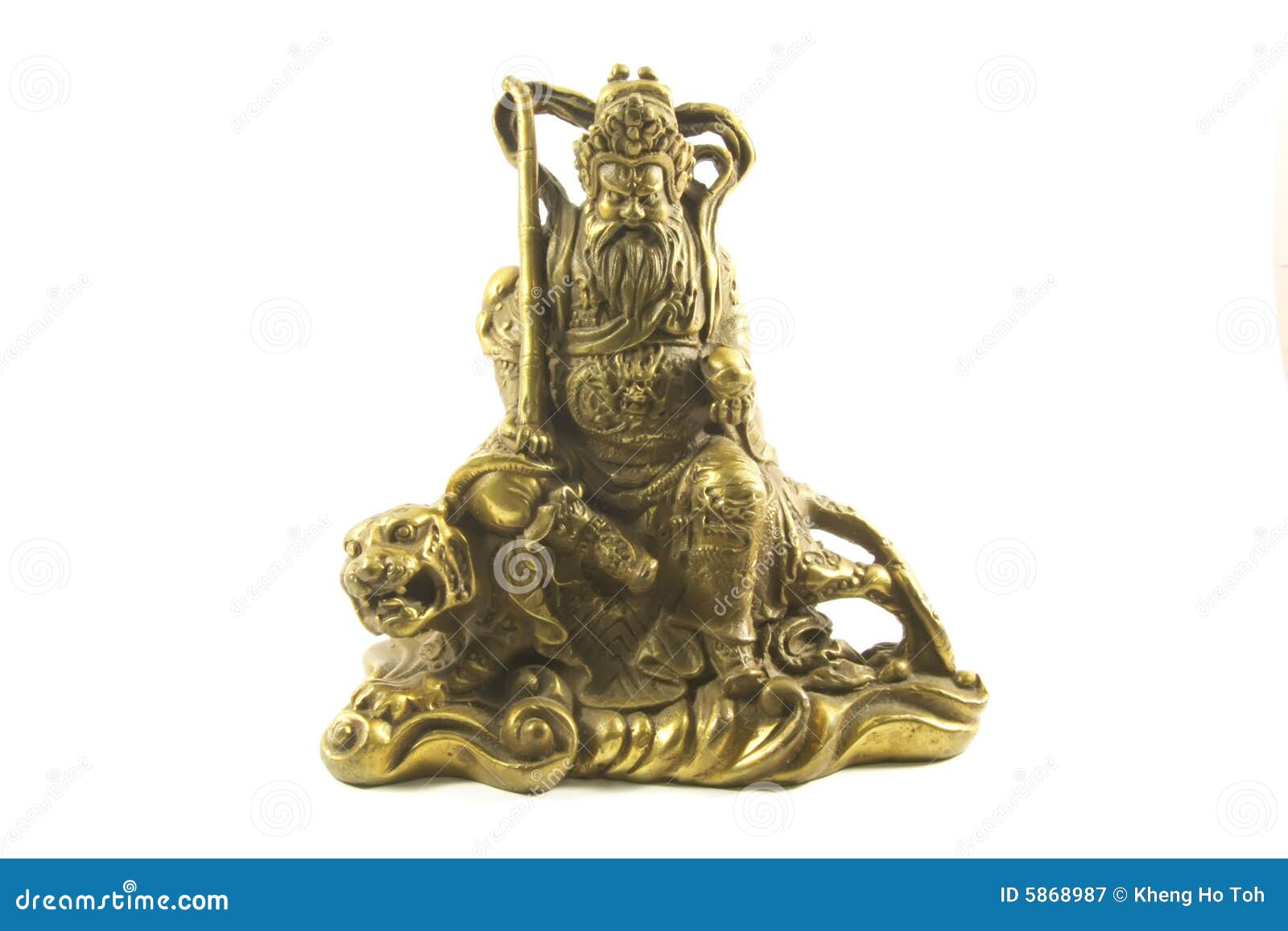 Chinese God van Rijkdom stock afbeelding. Image of geplaatst - 5868987
