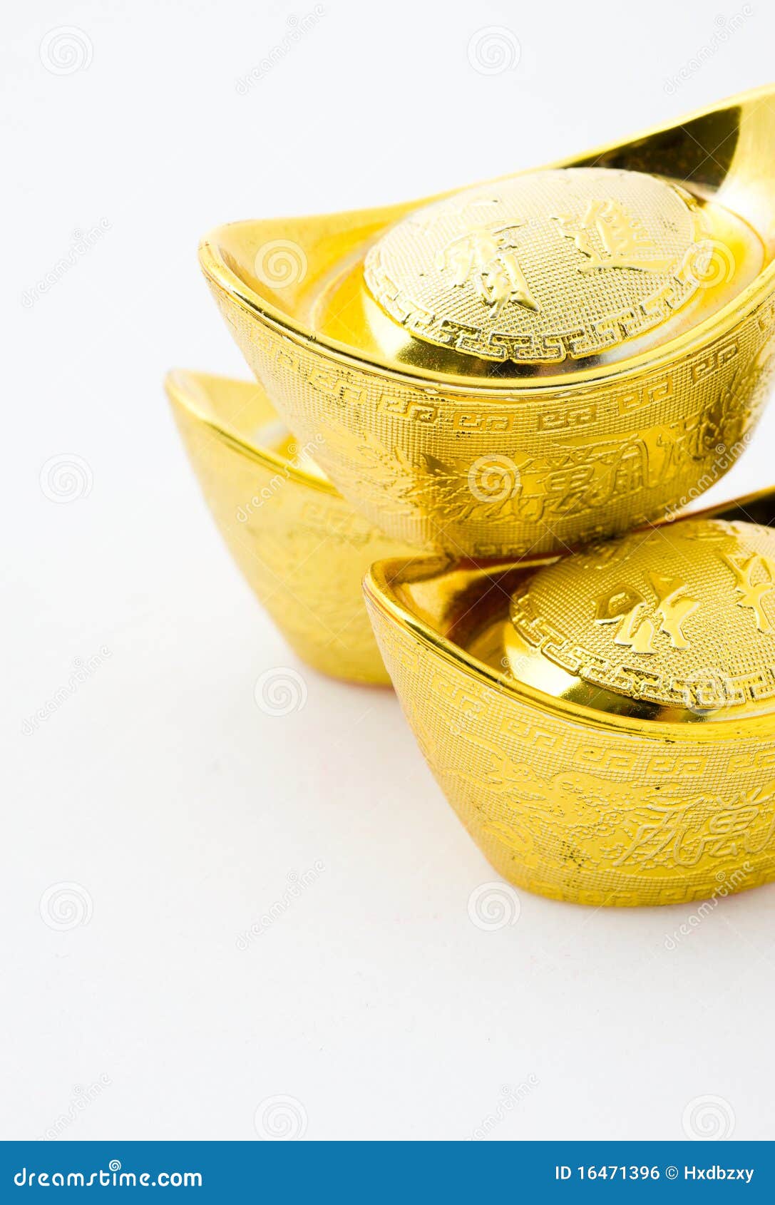Chinese gold ingot stock photo. Image of luxury, lunar - 16471396