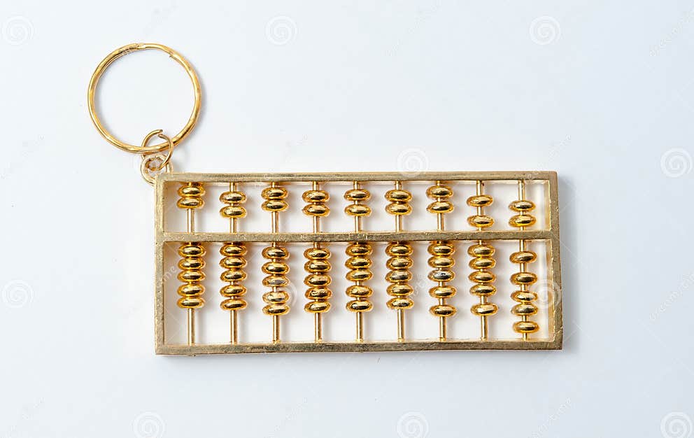 Chinese golden abacus stock photo. Image of asian, balance - 86060894