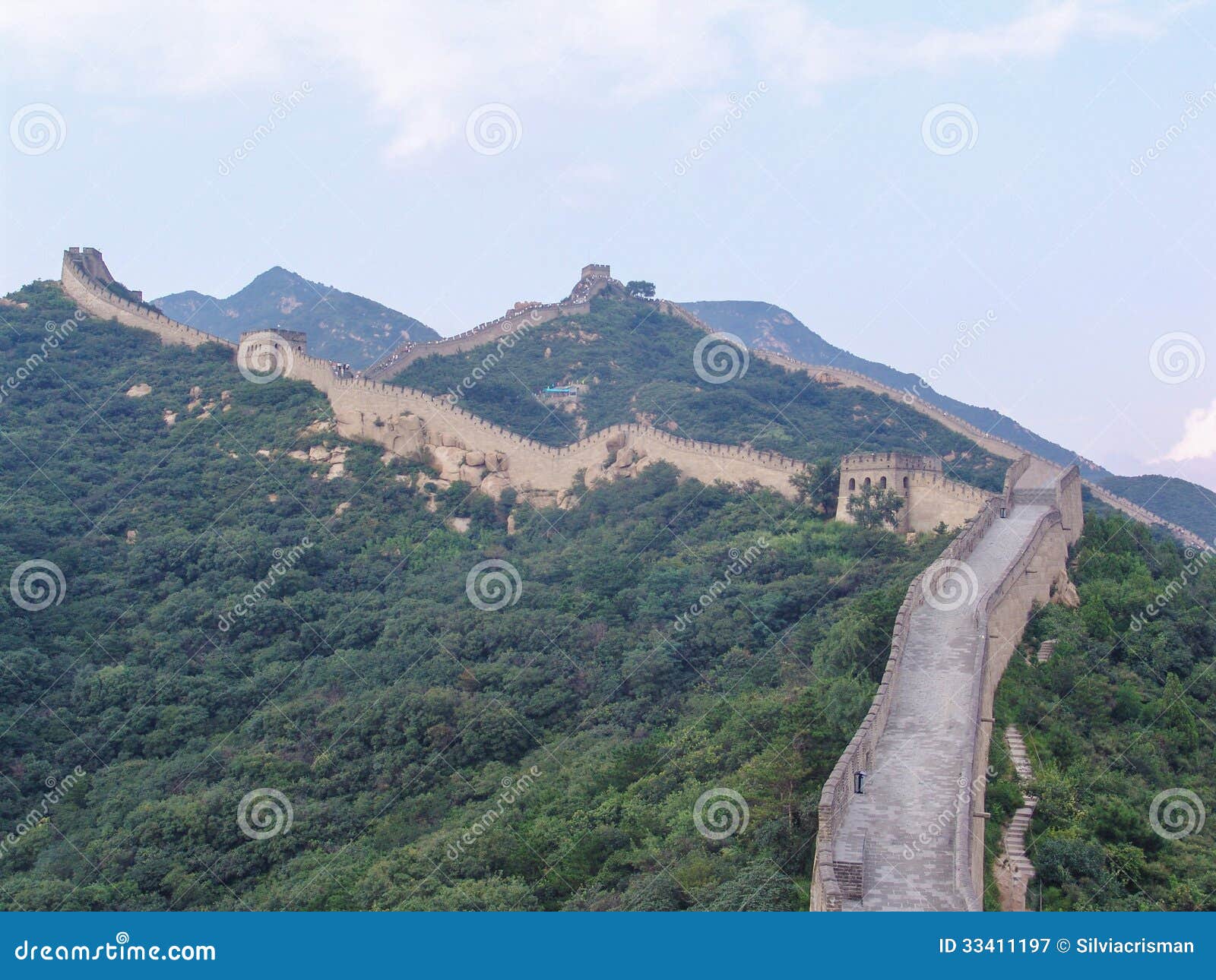Chinese Great Wall stock image. Image of peking, architecture - 33411197